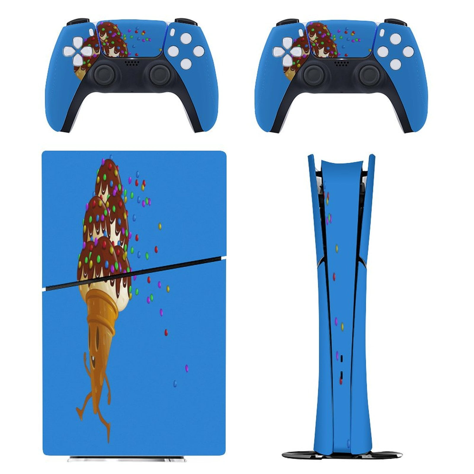 Ice Cream PS5/PS5 Slim Digital Disc Skin Sticker For Console And ...