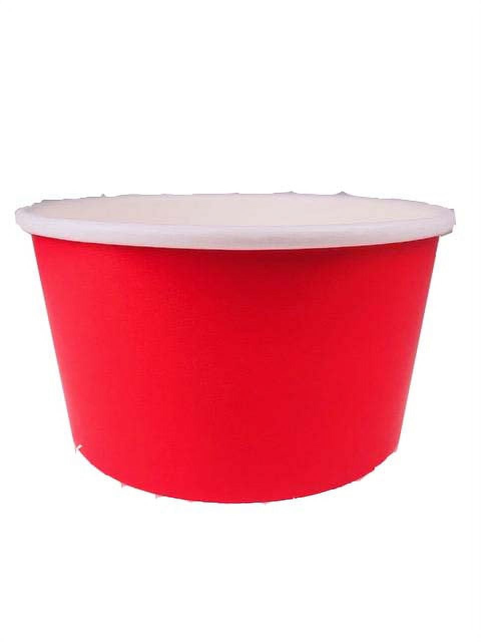 Ice Cream Paper Cup 6oz (1000 unit, red) by Home Of Gelato - Walmart.com