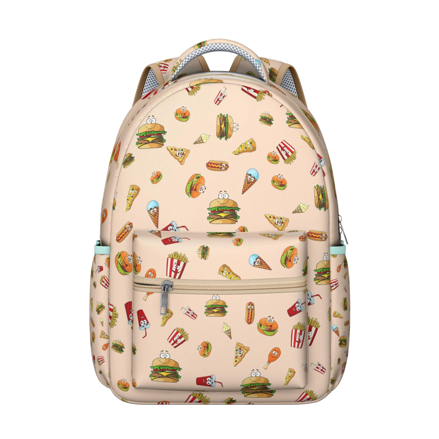 Ice Cream Pattern Waterproof School Backpack with Ergonomic Spinal ...