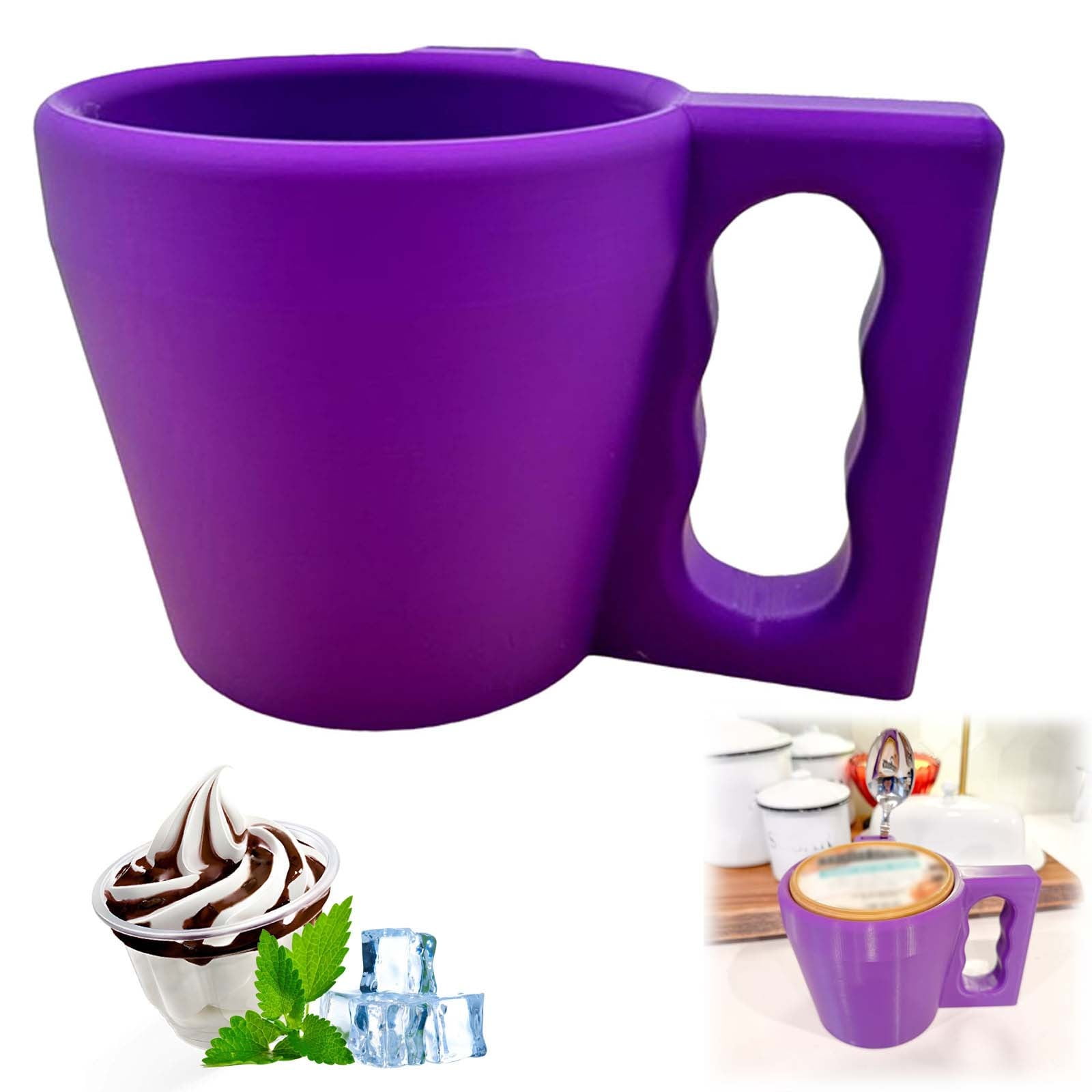 Ice Cream Pint Holder, Reusable Ice Cream Sleeves with Handle, Vacuum ...