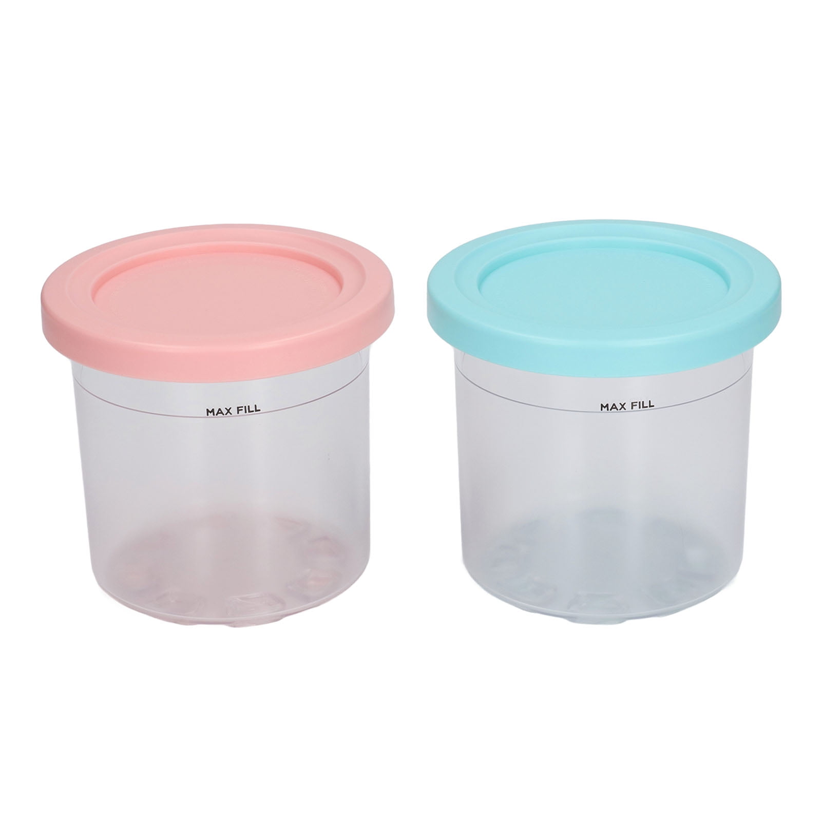 Ice Cream Pints Transparent Reusable Pints Homemade Ice Cream Container ...