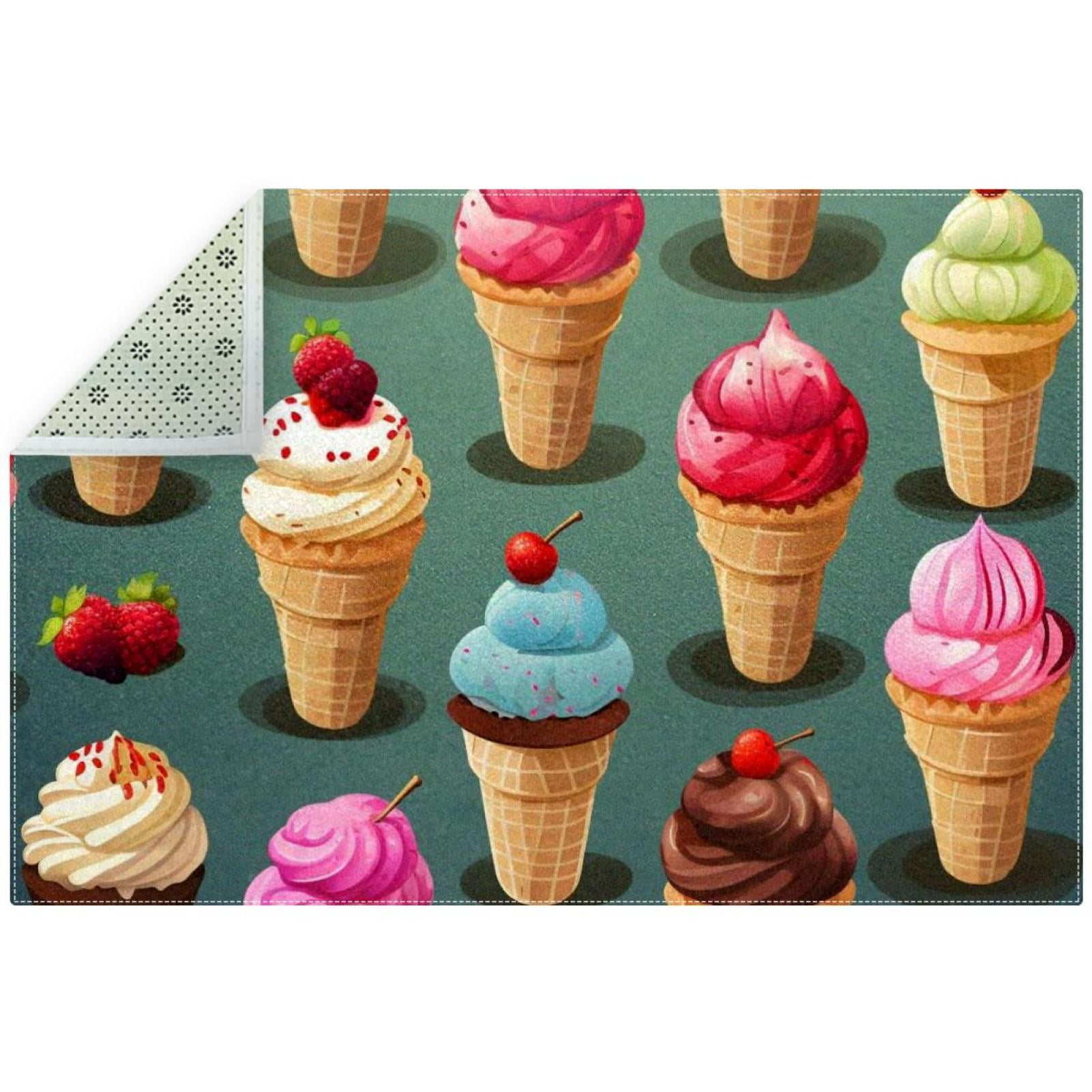 Ice Cream Polyester Indoor Mat for Comfort and Style - Home or Office ...