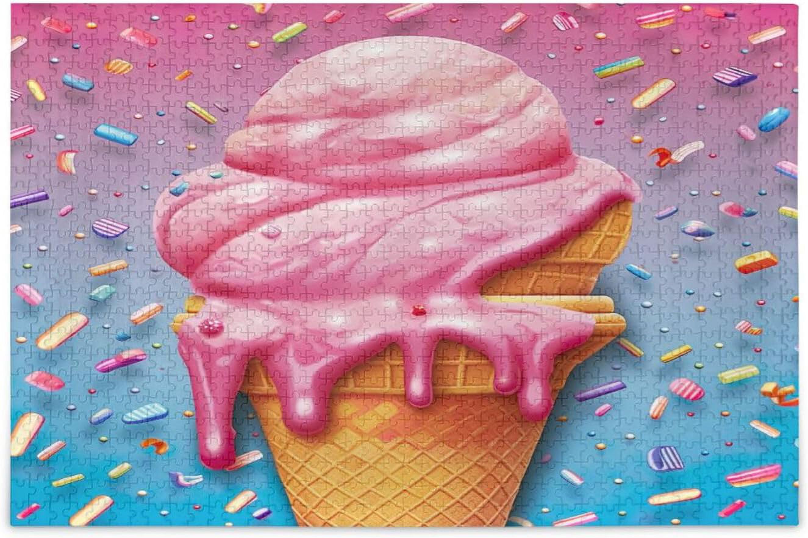 Ice Cream Puzzles for Adults 1000 Pieces, Fun Puzzles for Teens Family ...