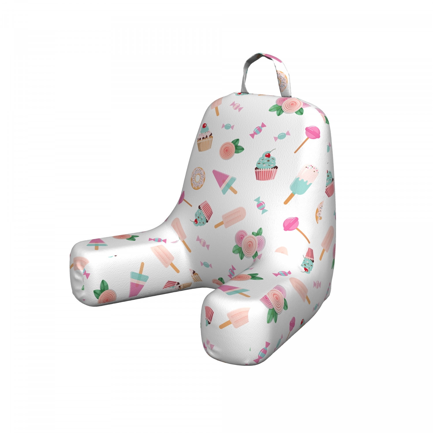Ice Cream Reading Pillow Cover, Continuous Sweets Lollipop Romantic ...