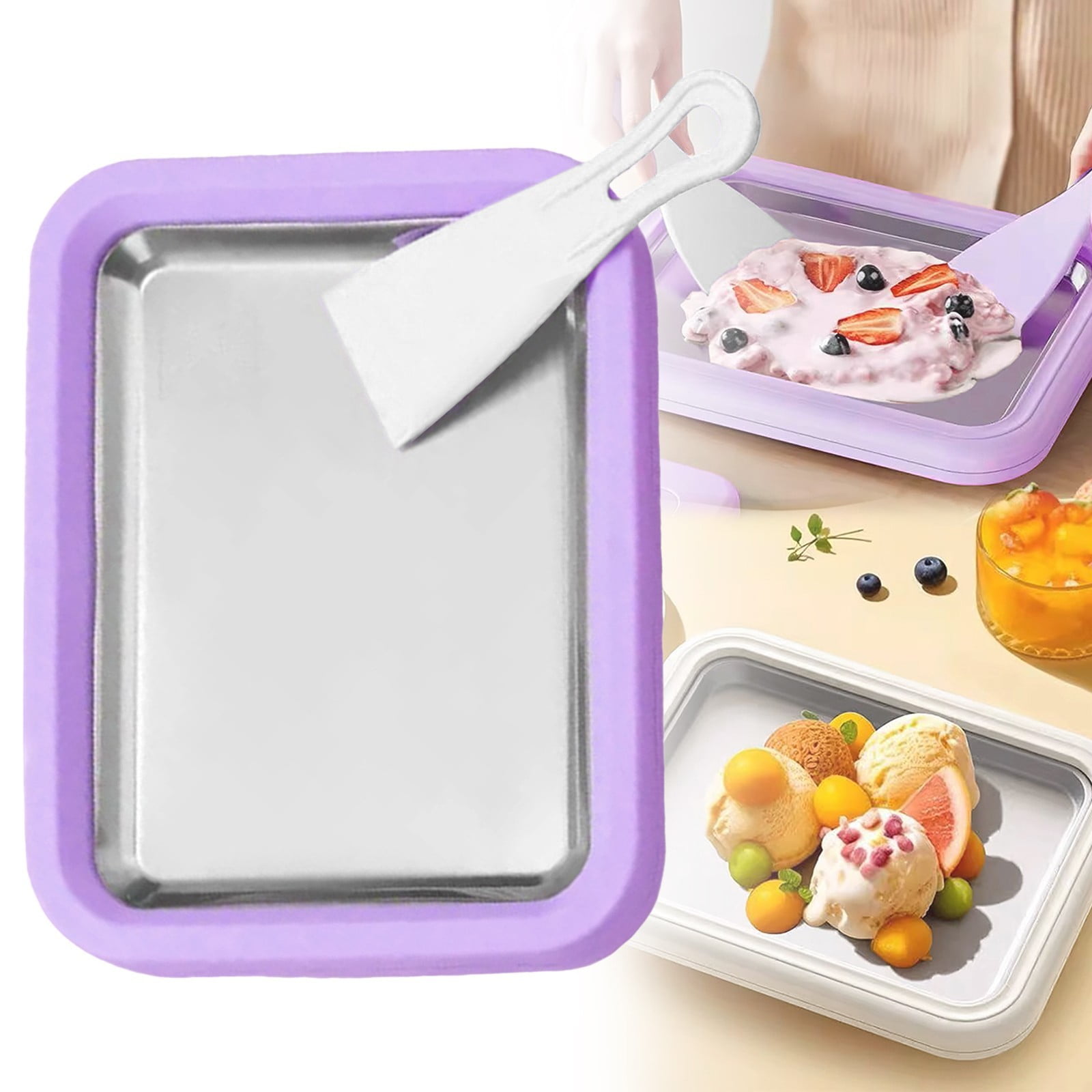 Ice Cream Roll Maker, Instant Rolled Ice Cream Machine with Sweet Spot ...