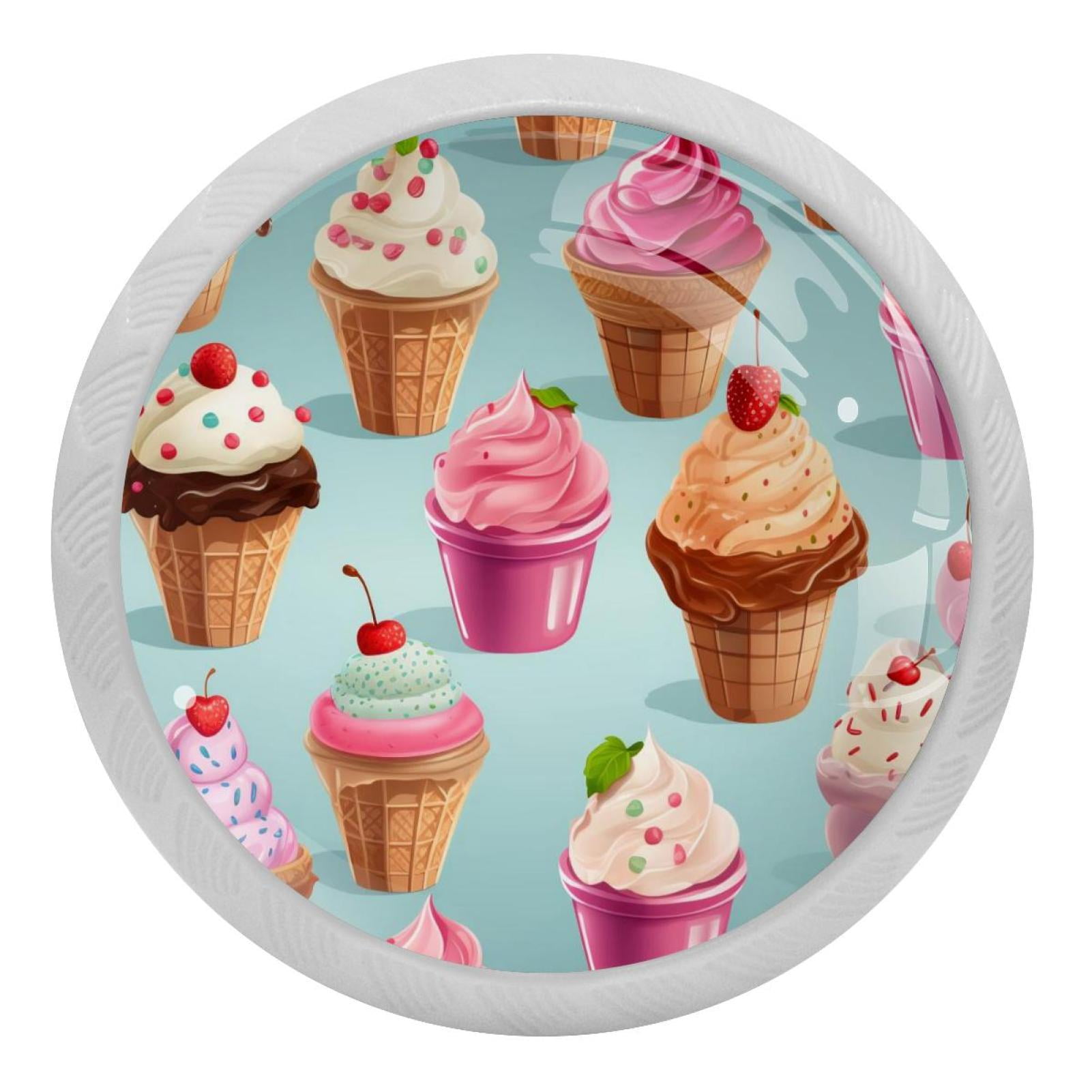 Ice Cream Round Glow-in-the-Dark Dresser Knobs: Fluorescent Drawer ...