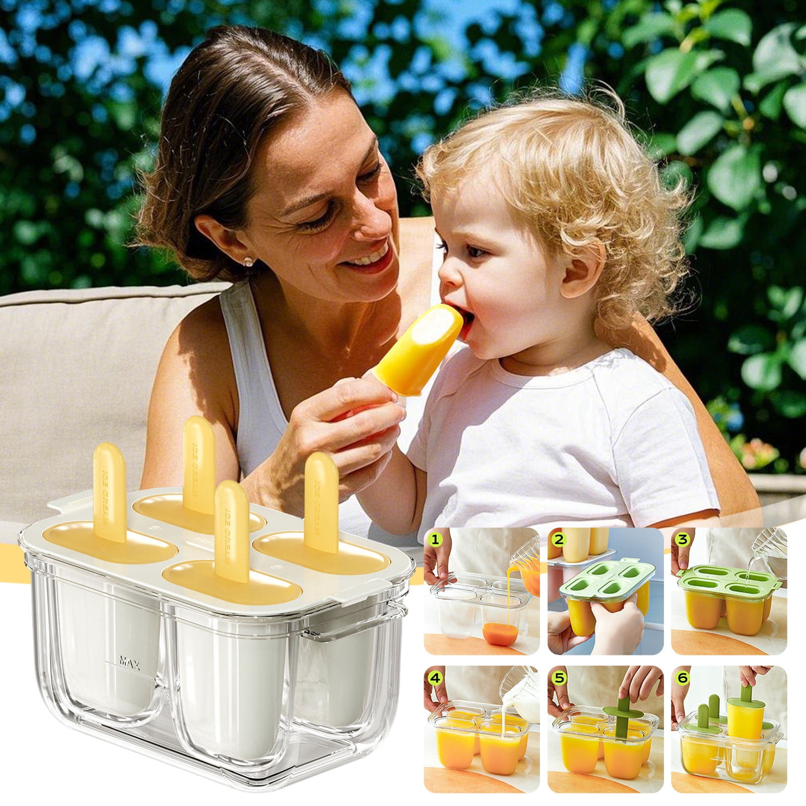 Ice Cream Sandwich Mold Food Grade DIY Ice Cream Maker Box for Kids and Family | Multiple ...