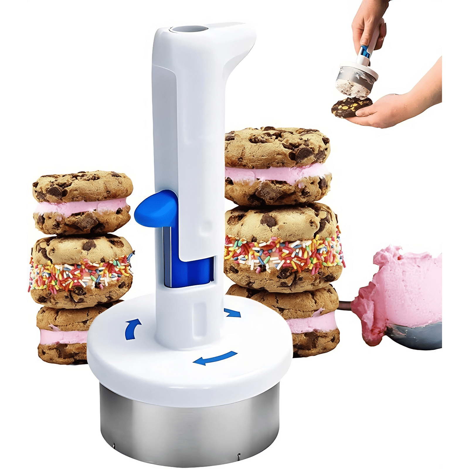 Ice Cream Sandwich Scoop for Cookies, Ice Cream Sandwich Maker Tool, 2025 New Ice Cream Cutter ...
