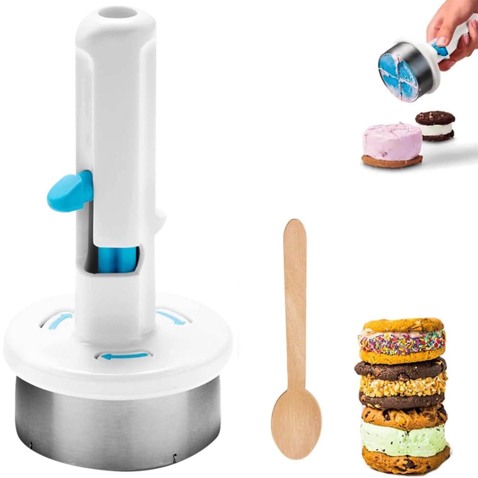 Ice Cream Sandwich Tool,Half Cup Stainless Steel Cookie Ice Cream ...