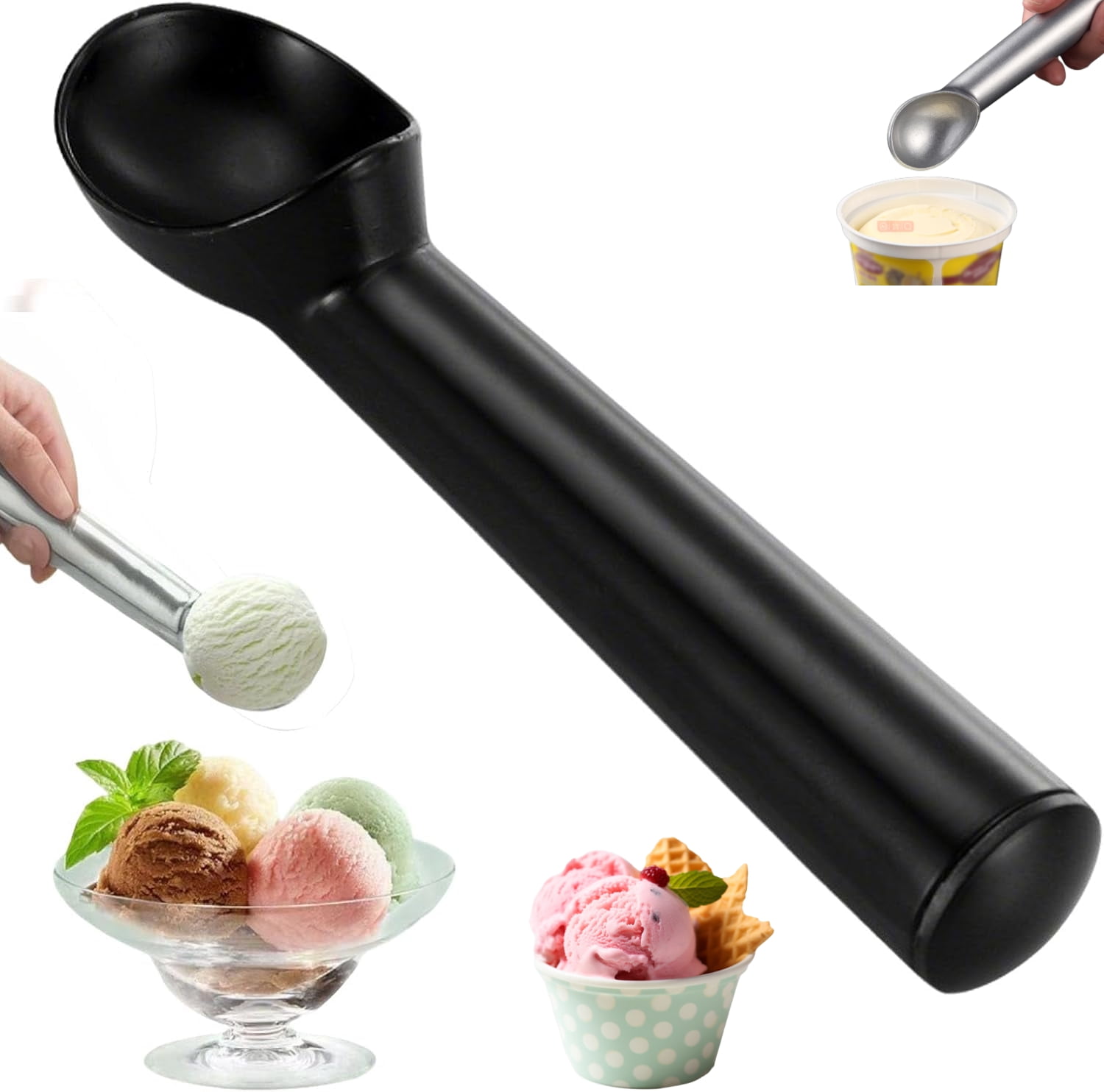 Ice Cream Scoop, 2025 New Heavy Duty Scooper, Nonstick Aluminum Gelato ...