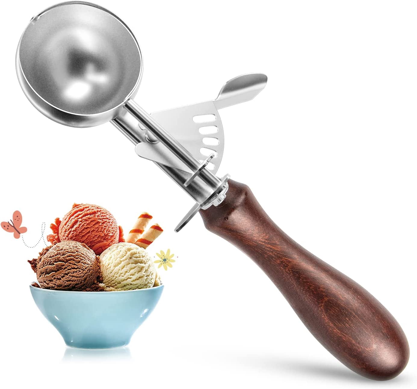 Ice Cream Scoop. Cookie Scoop. Food Grade 304 Stainless Steel Icecream ...