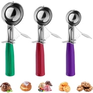 CUITING Mini Ice Scoop Set of 3 Stainless Steel 3 Ounce Metal Utility ...