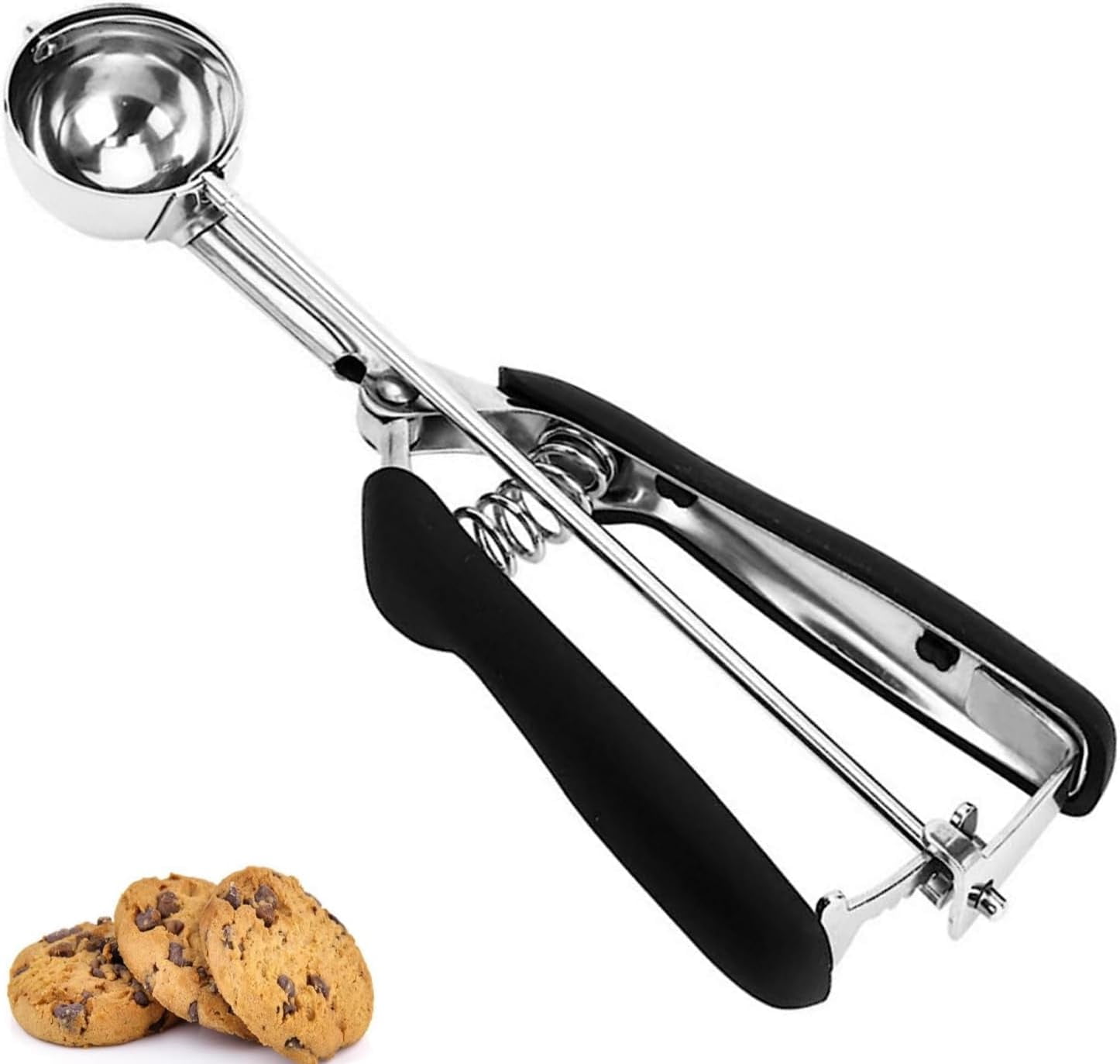 Ice Cream Scoop, Stainless Steel Cookie Scoop, Cookie Scoops for Baking ...