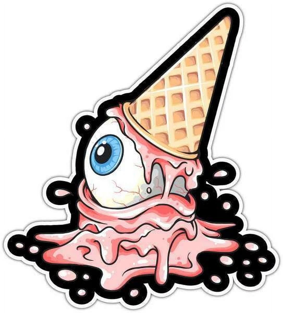 Ice Cream All Seen Eye Illuminati Masonic Car Stickerphone Decal Water ...