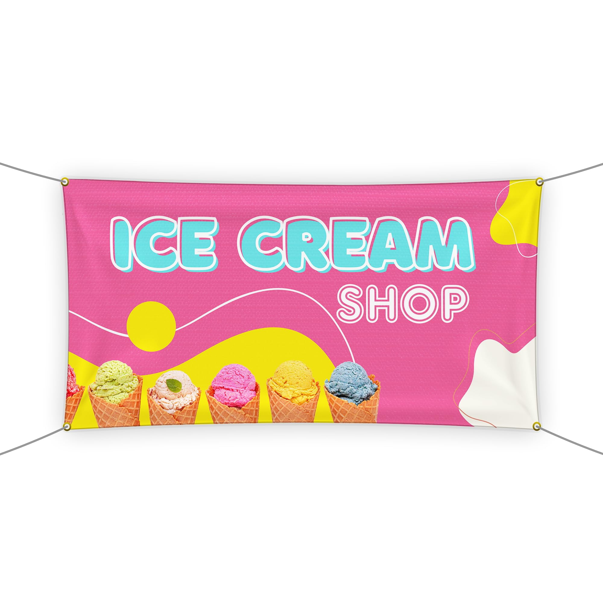 Ice Cream Shop Large Banners and Signs for Outdoor by DreamController ...