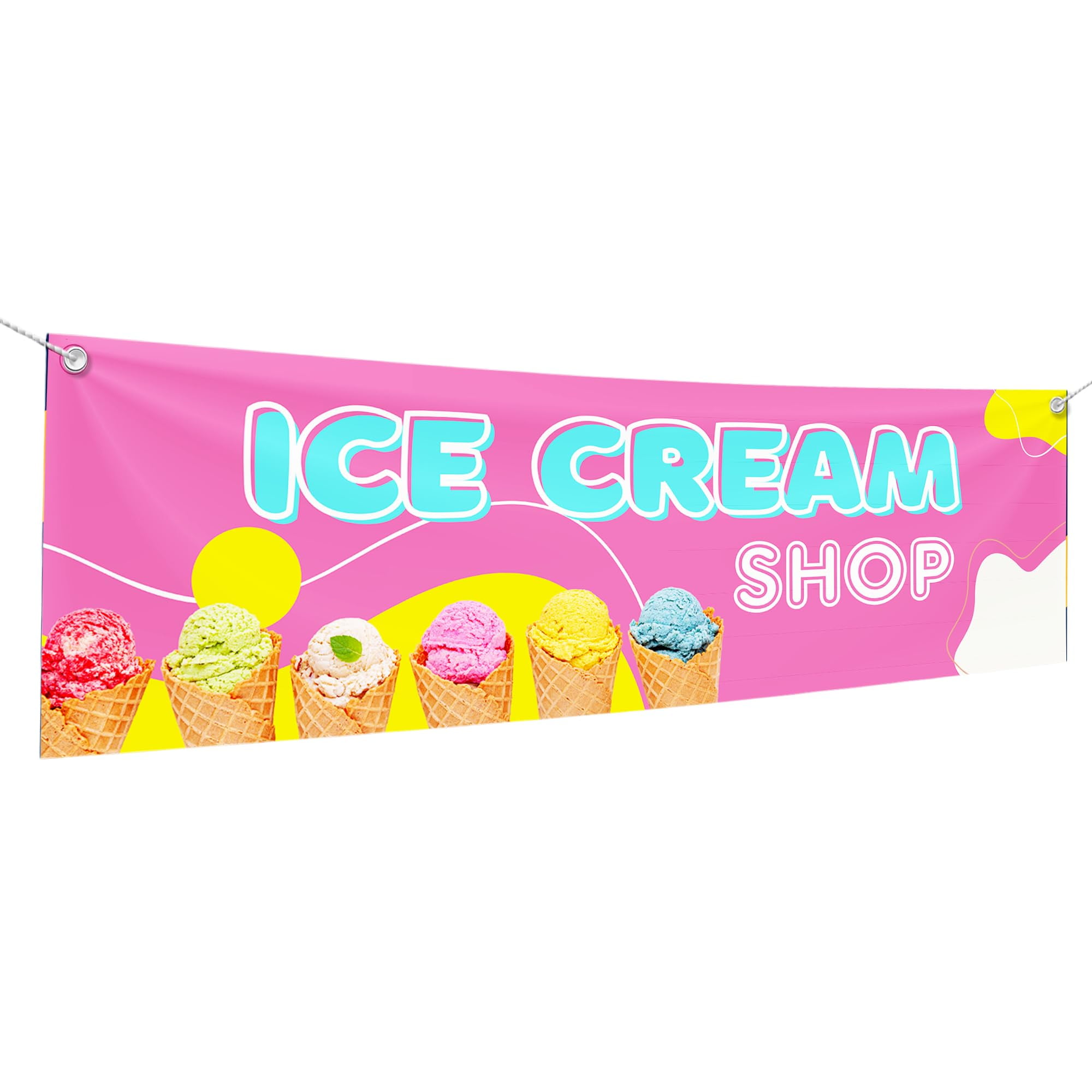 Ice Cream Shop Large Banners and Signs for Outdoor by DreamController ...