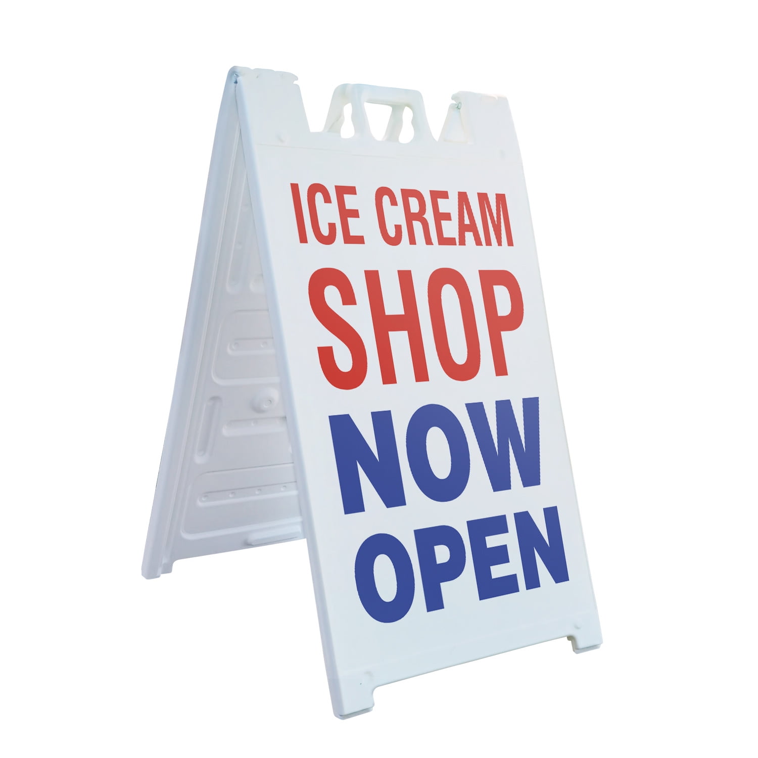 Ice Cream Shop Now Open 24" x 36" Double Sided A-Frame Sidewalk Sign ...