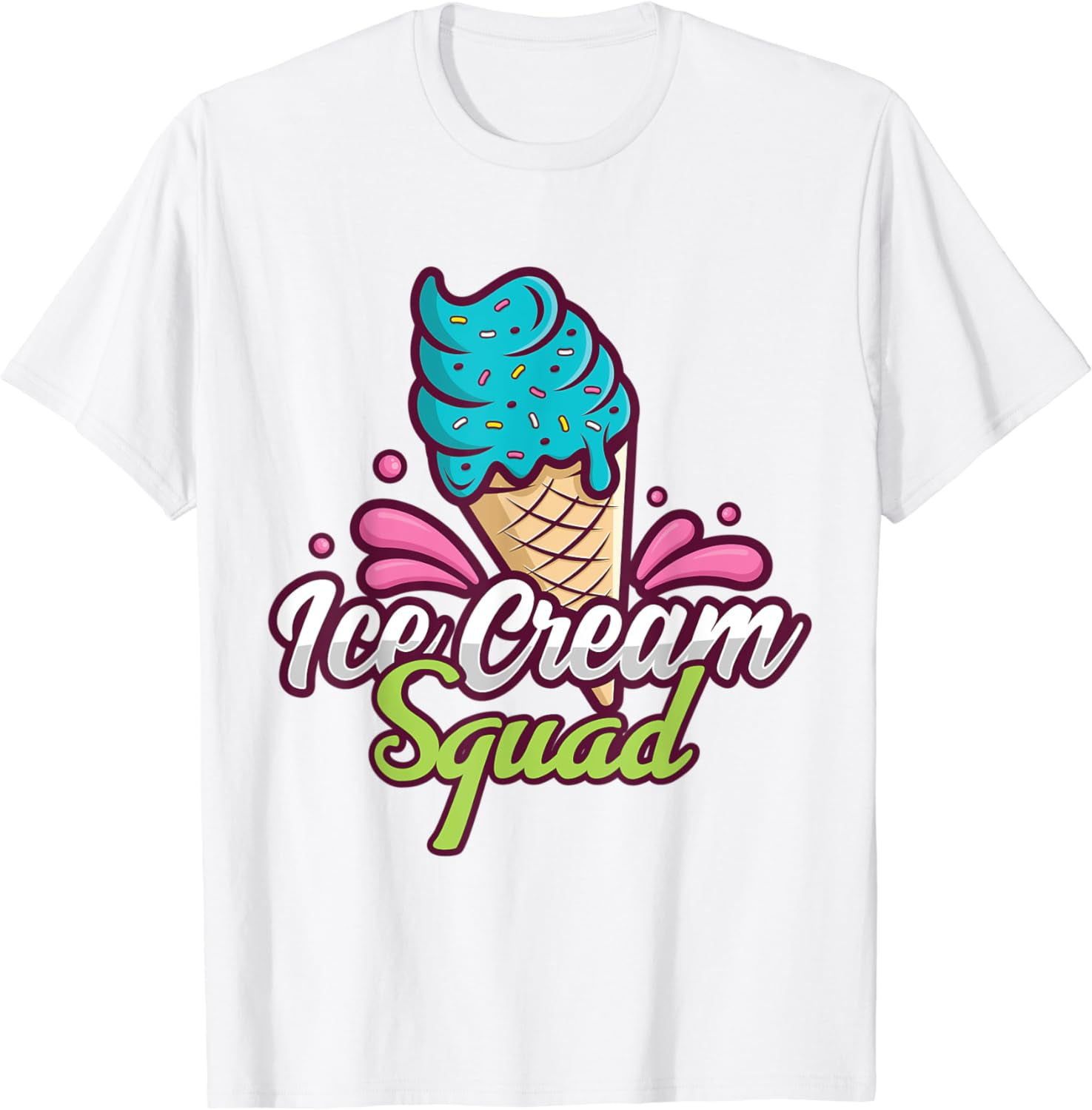 Ice Cream Squad Fancy Sprinkles Ice Cream Lovers T-Shirt - Walmart.com
