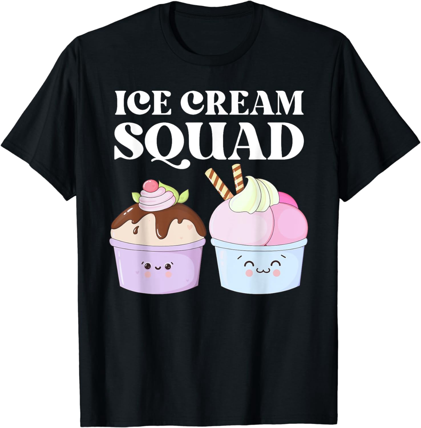 Ice Cream Squad Funny Ice Cream Lover Summer T-Shirt - Walmart.com