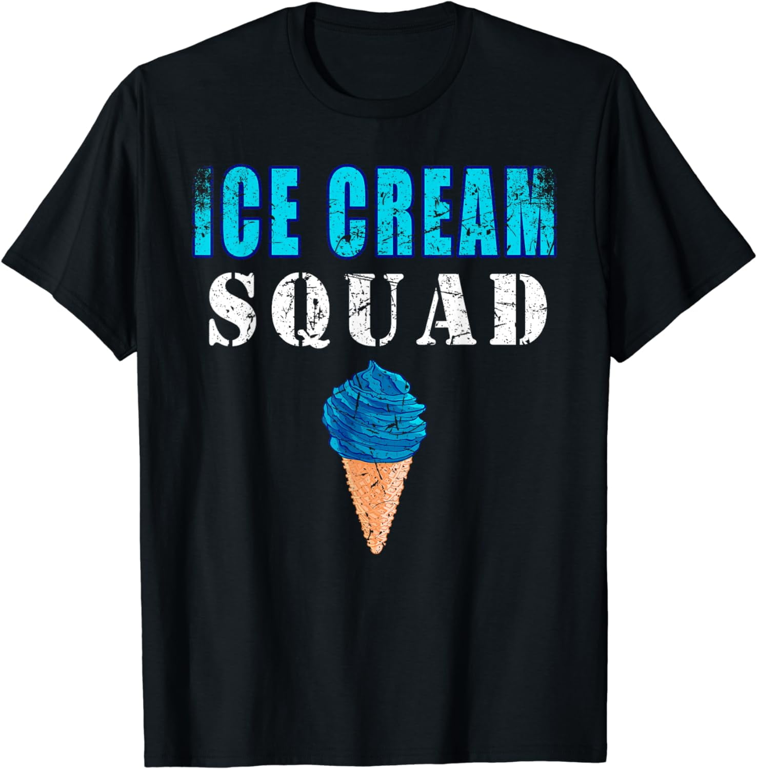 Ice Cream Squad Funny Quotes Vintage T-Shirt - Walmart.com