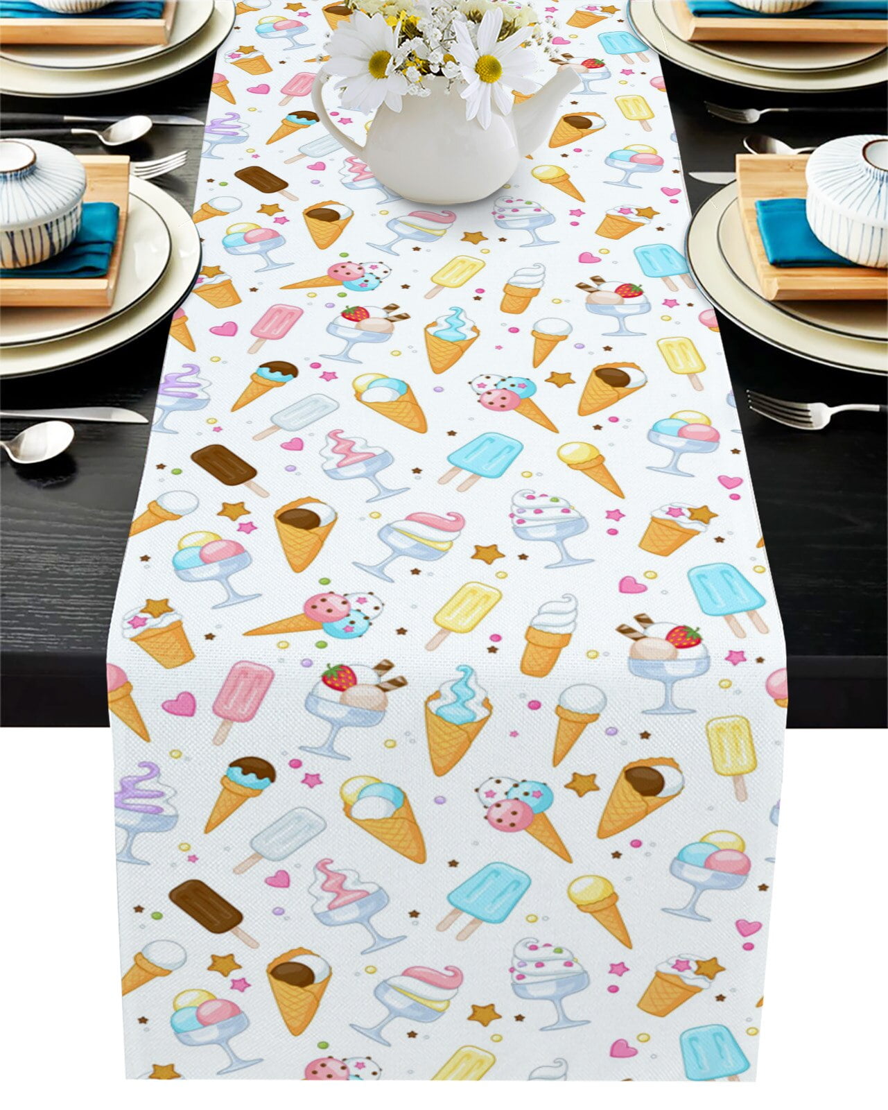 Ice Cream Summer Ice Cream Stripes Wedding Table Decoration Coffee ...
