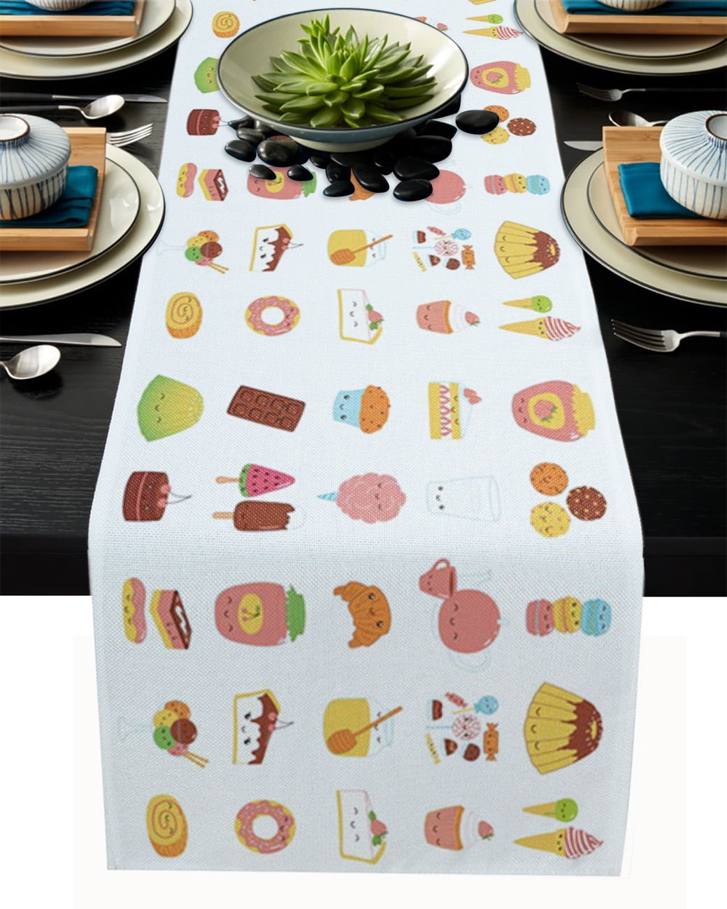 Ice Cream Summer Ice Cream Stripes Wedding Table ration Coffee Table r ...