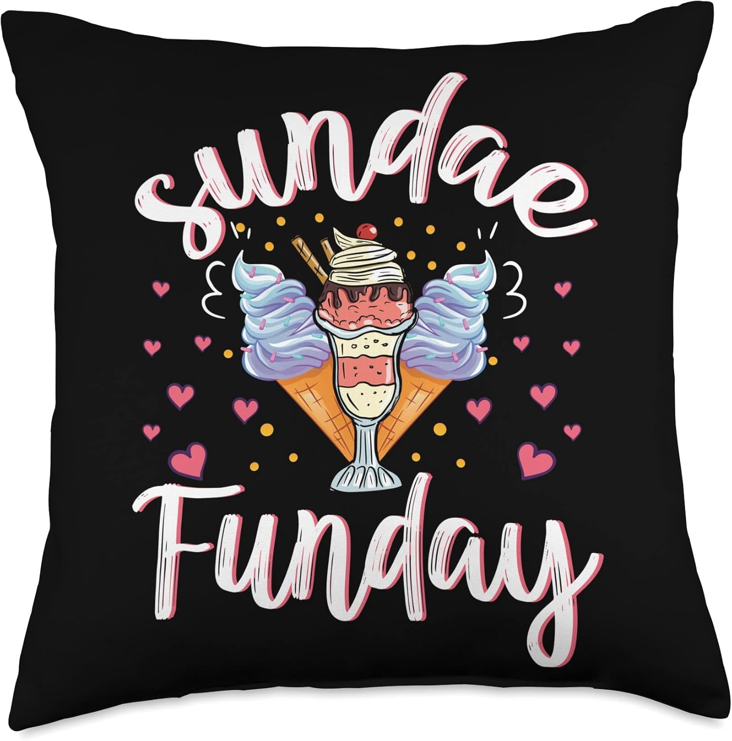Ice Cream, Sweets and Frozen Desserts Sundae Funday-Ice Cream Throw ...