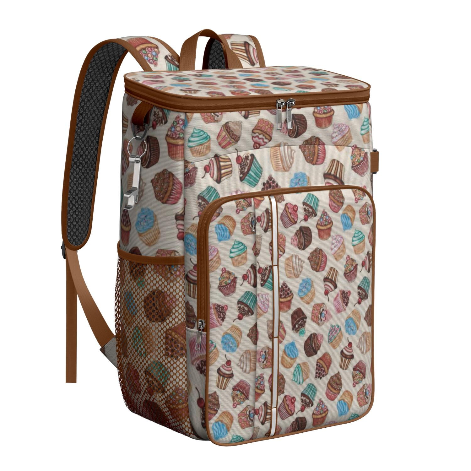 Ice Cream Themed Insulated Cooler Backpack, Leakproof Lunch Backpack ...