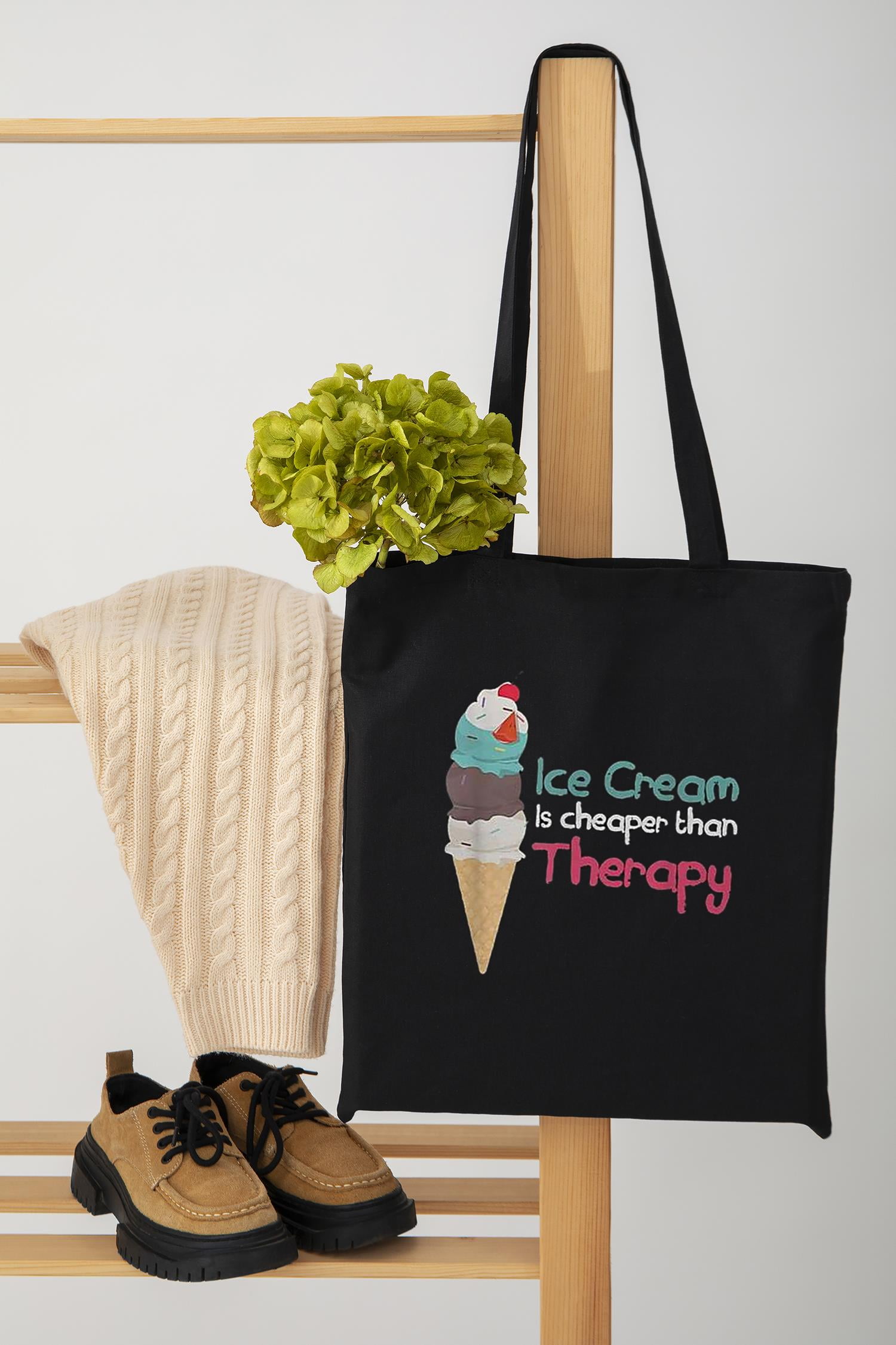 Ice Cream Therapy Rich Taste Flavored Sweet Dessert Lover Foodie Fun ...