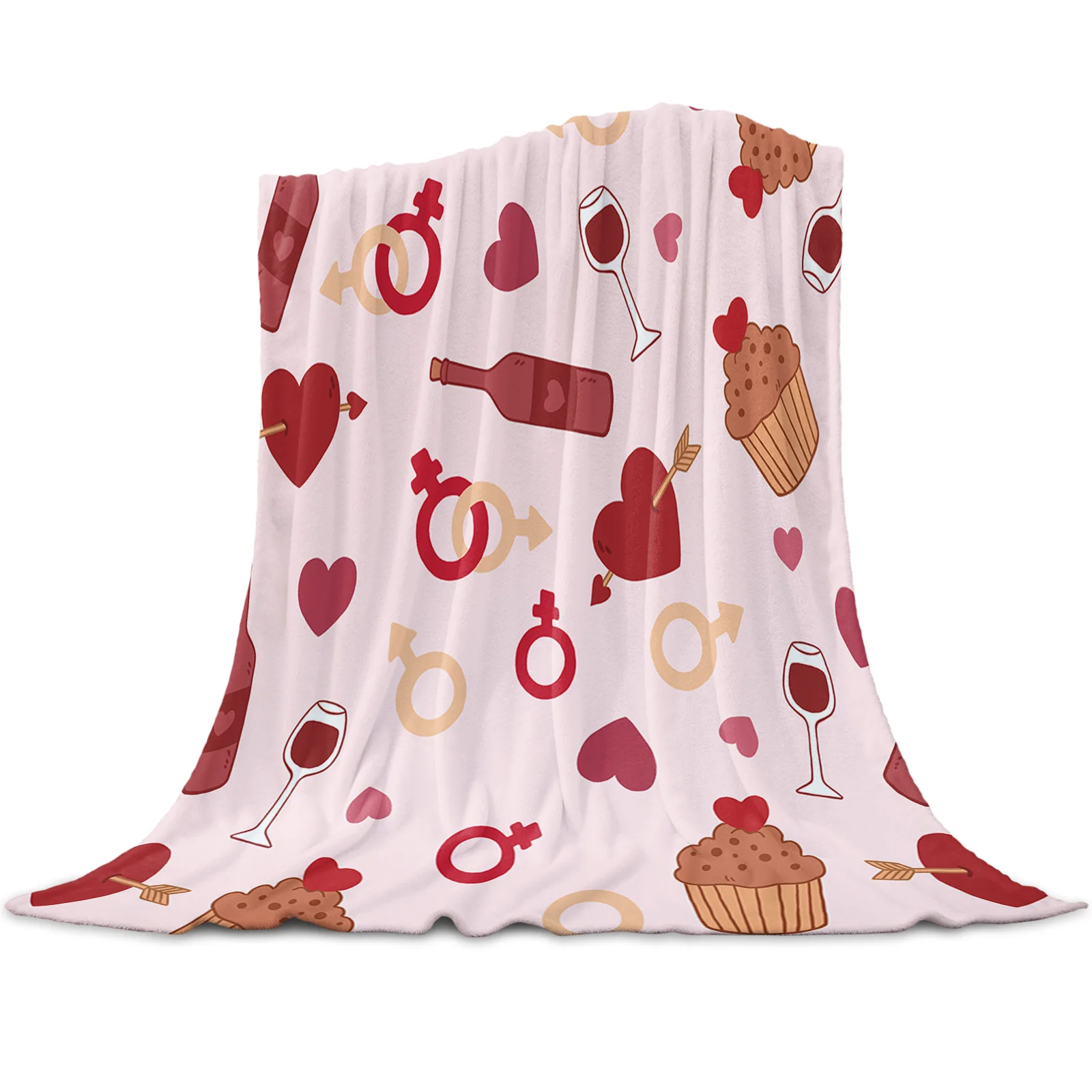 Ice Cream Throw Blanket Sweet Taste of Summer Theme Chocolate and ...