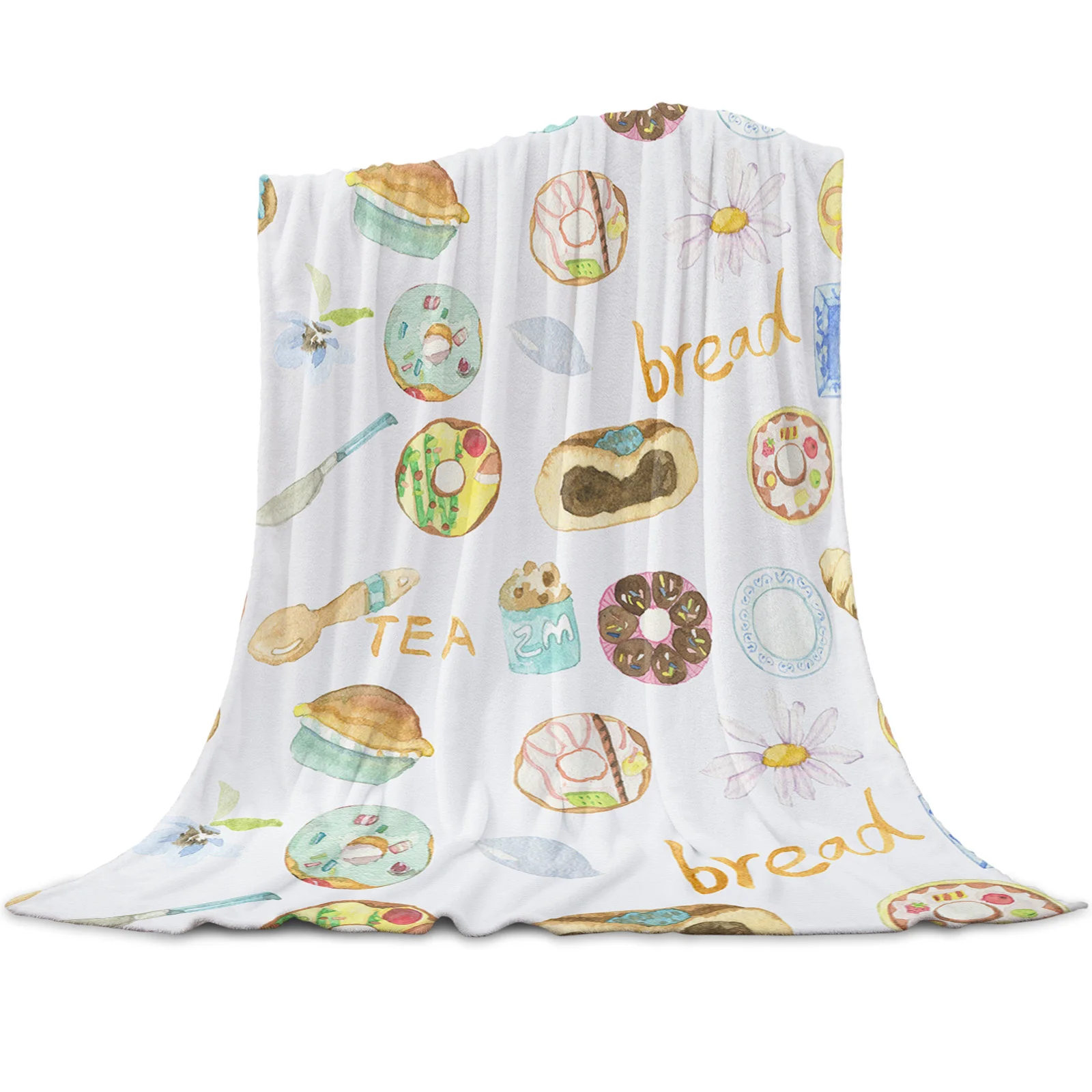 Ice Cream Throw Blanket Sweet Taste of Summer Theme Chocolate and ...