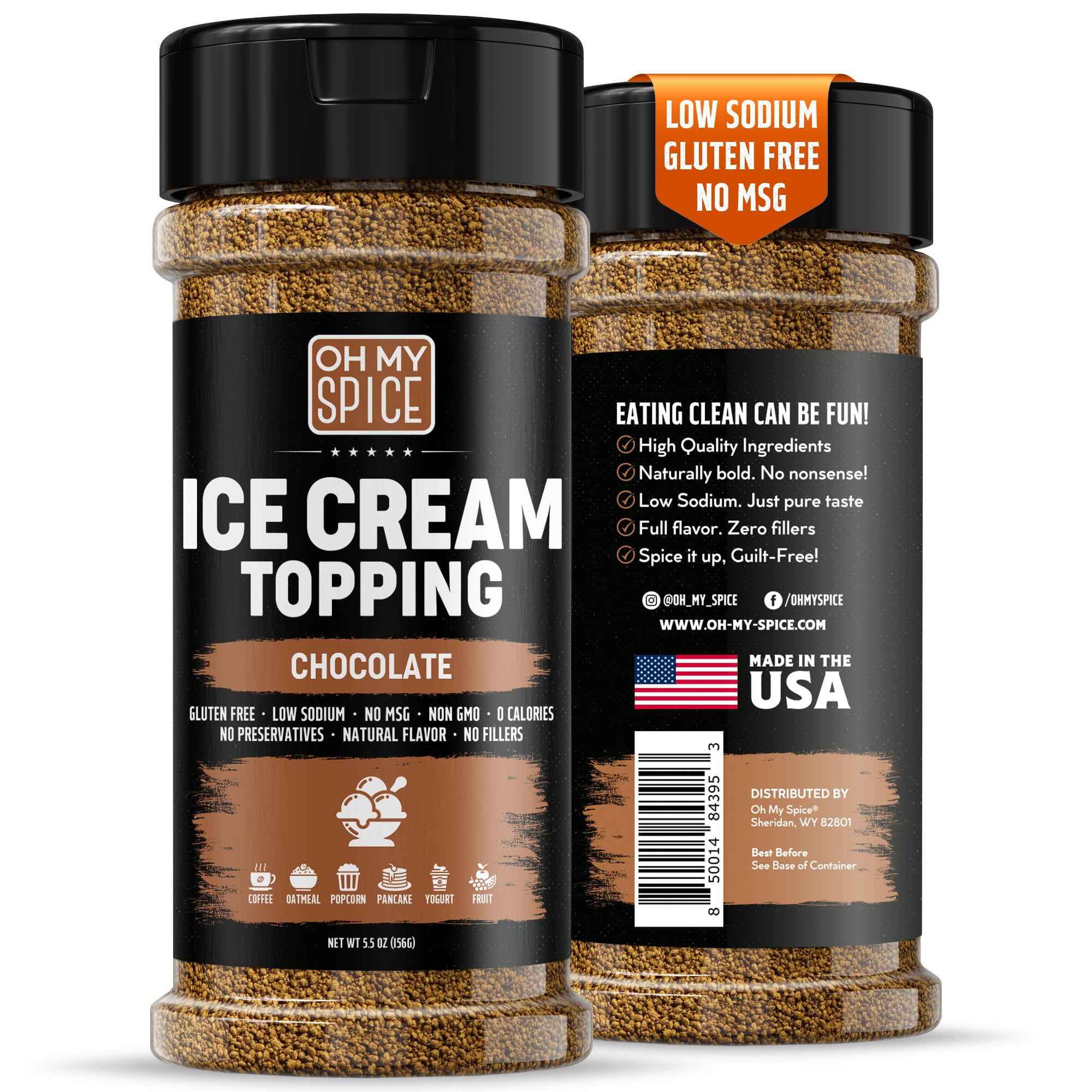 Ice Cream Topping Chocolate SAF21 Powder Mix - Gluten Sodium Cocoa ...