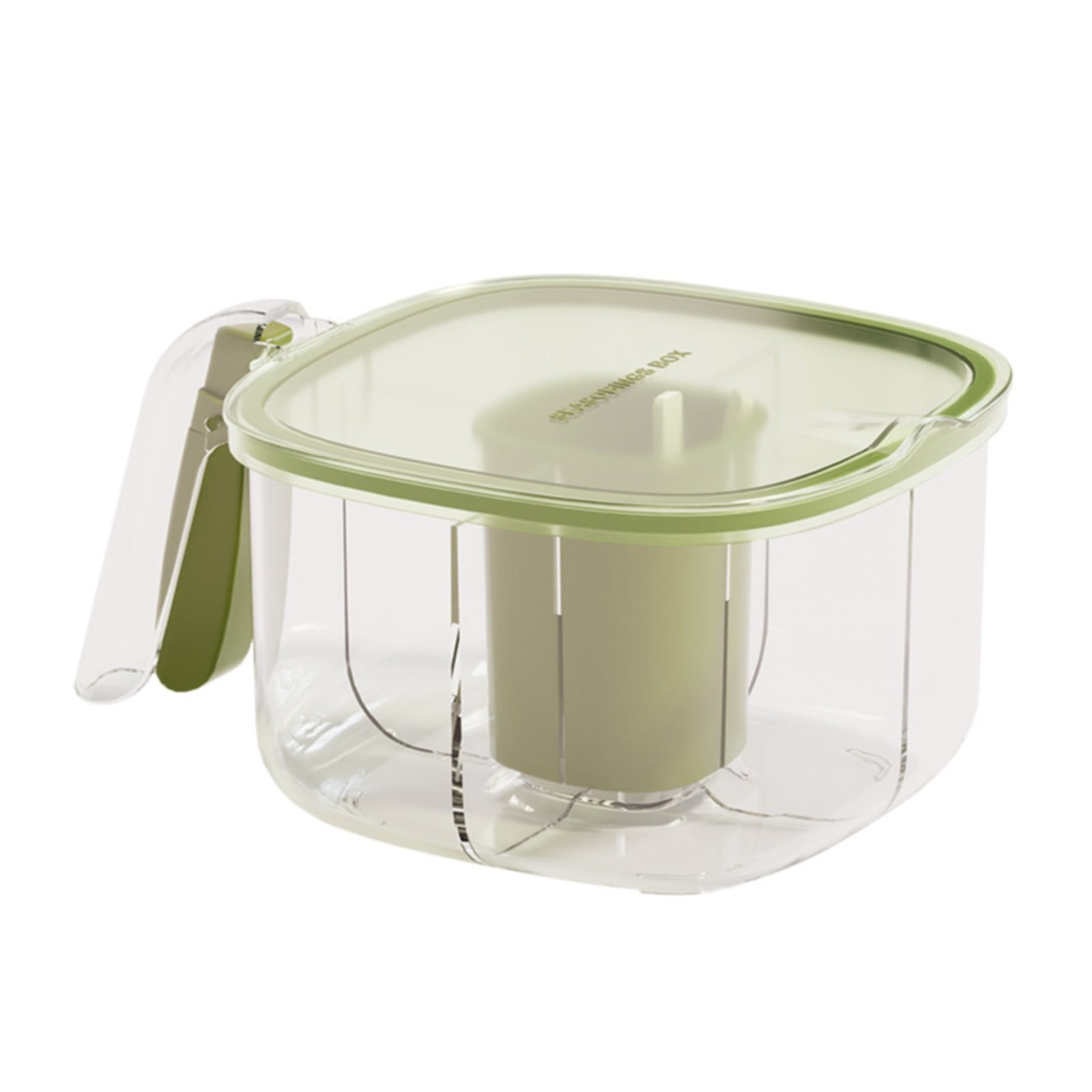 Ice Cream Topping Containers, Easeky 4 Compartments Seasoning Box Clear ...