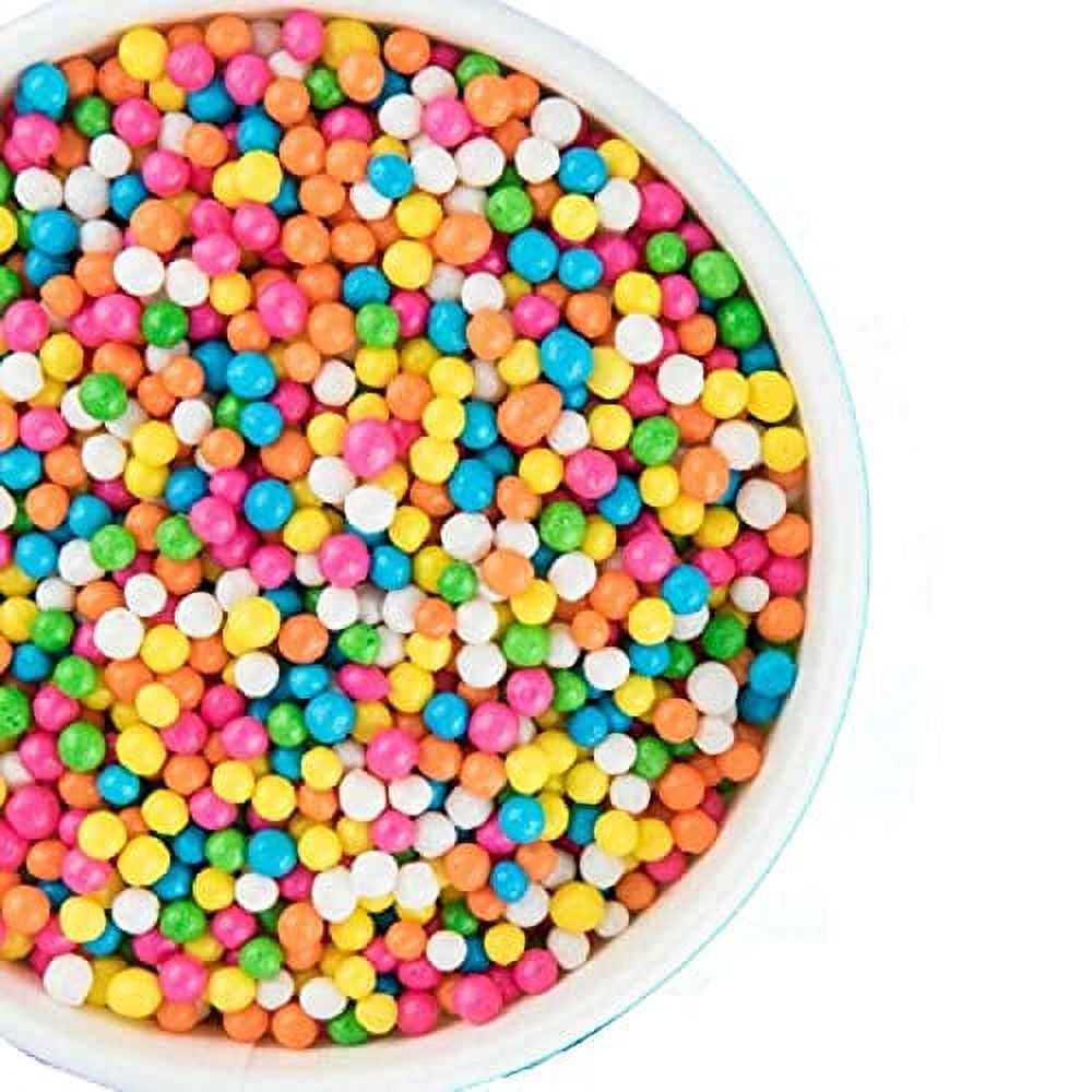 Ice Cream Toppings In Colorful Crispy Pearls Rainbow Sprinkles For Ice ...
