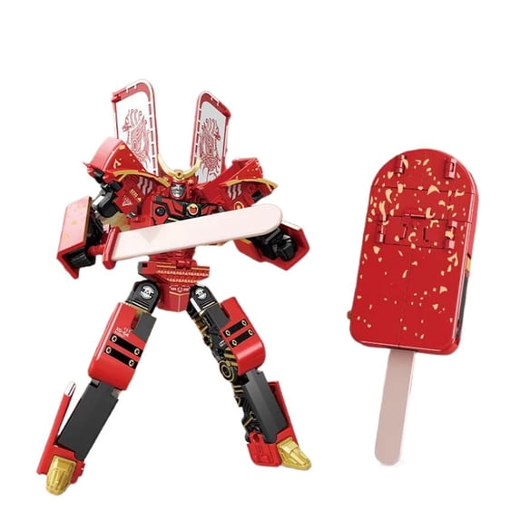 Ice Cream Transforming Robot Toy with Mecha and Jar Modes, Creative 2 ...