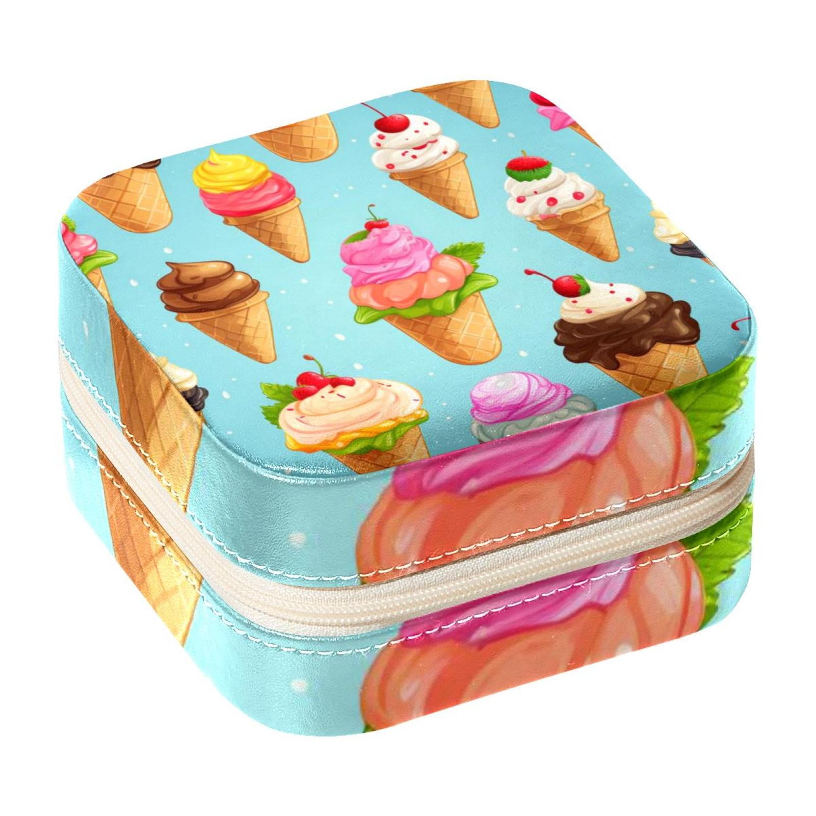 Ice Cream Travel Portable Jewelry Organizer: Square Bracelet Holder ...
