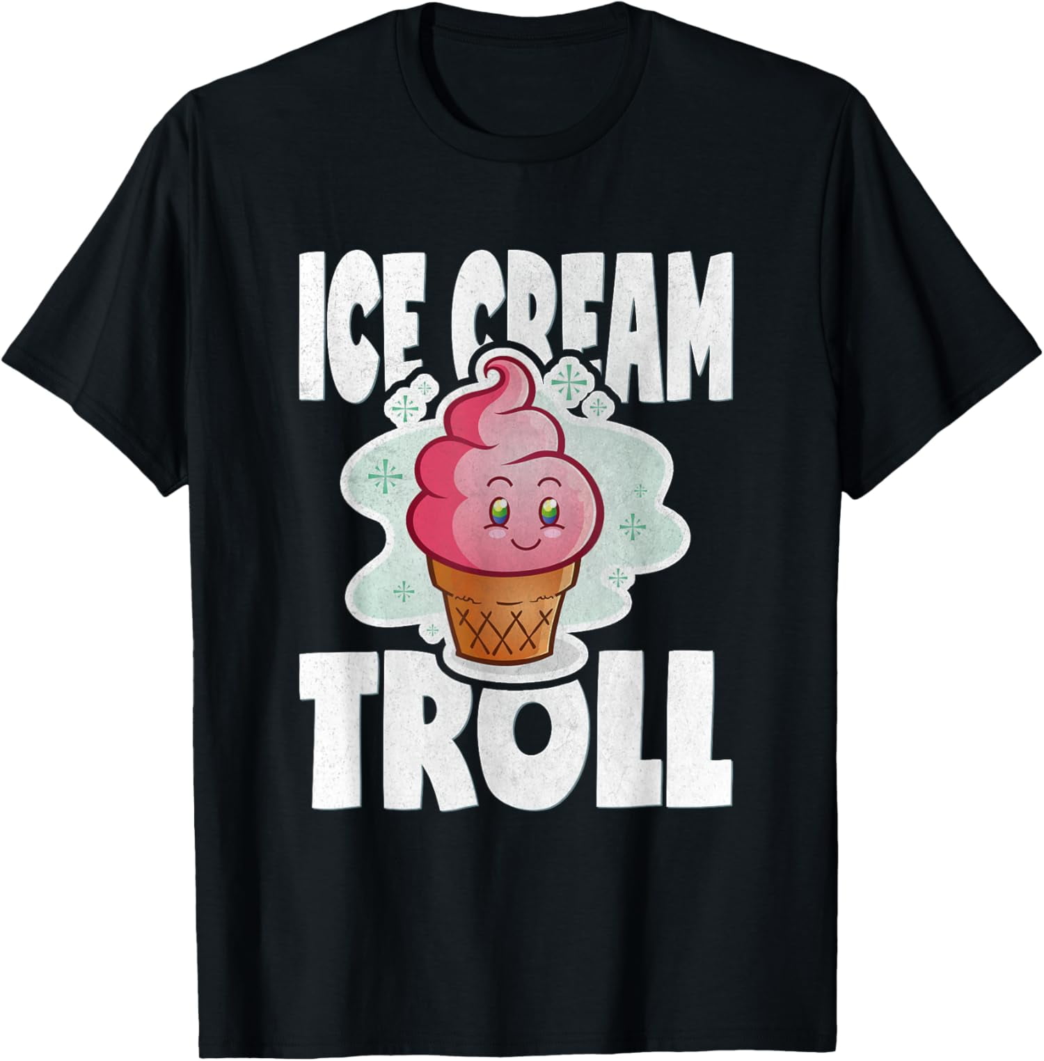 Ice Cream Troll Cute Ice Cream Cone Trolls T-Shirt - Walmart.com