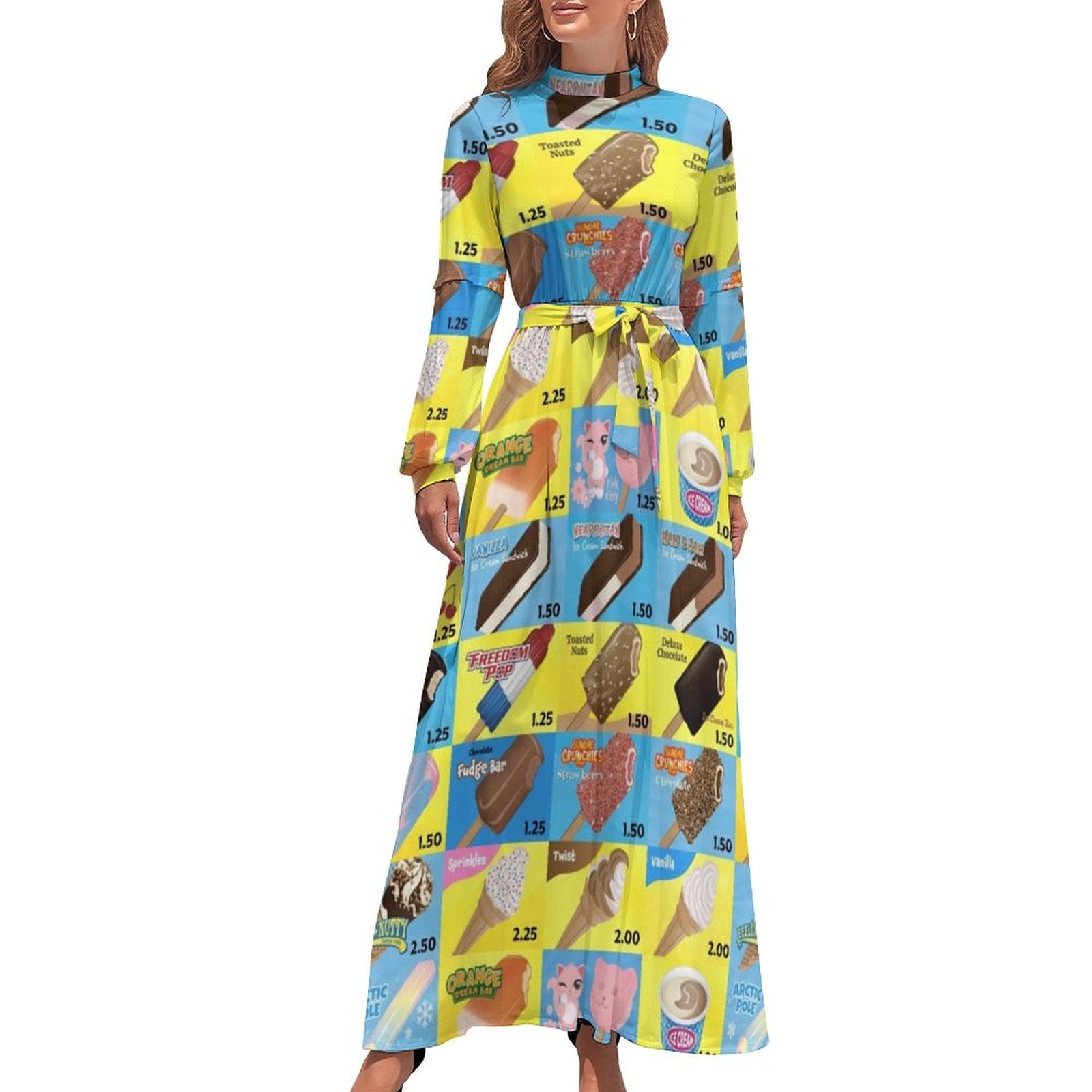 Ice Cream Truck Menu Long Dress luxury evening dresses 2024 Bride ...