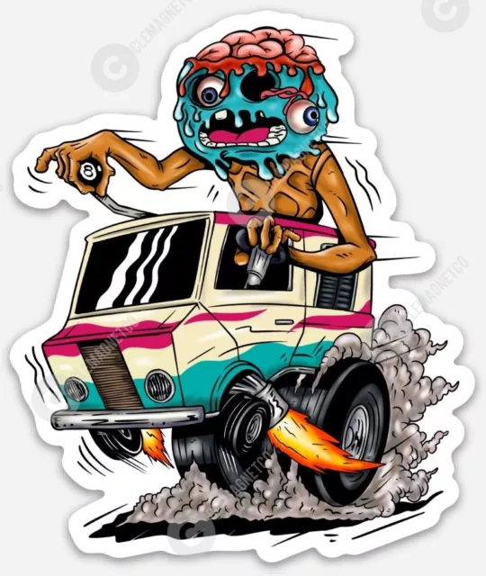 Ice Cream Truck Sticker - Muscle Car Vintage Old School Performance Rat ...