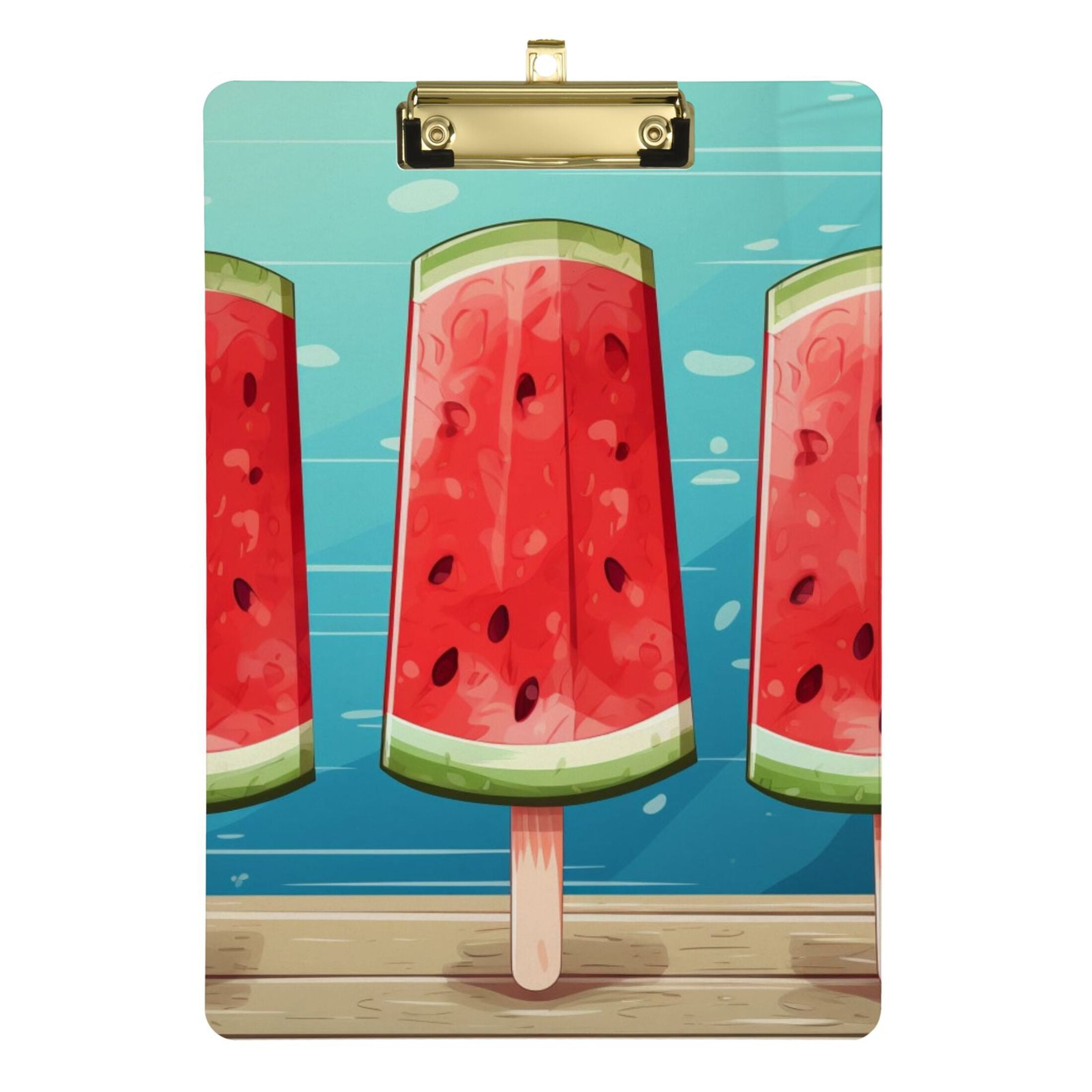 Ice Cream Watermelon Acrylic Clipboards 12 x 9 Inch A4 Size with Low ...