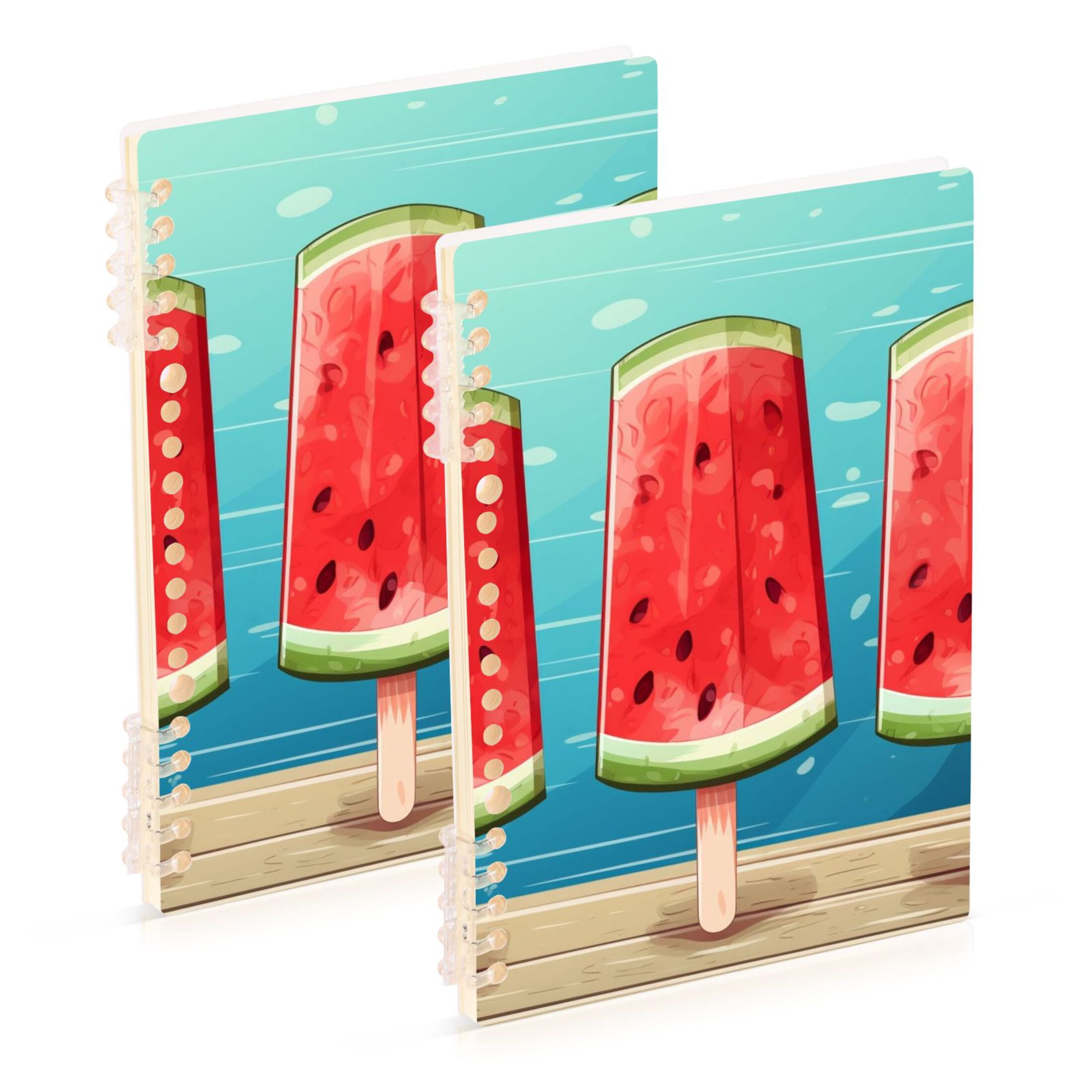 Ice Cream Watermelon Ring Binder Notebook Journey Note Diary College ...