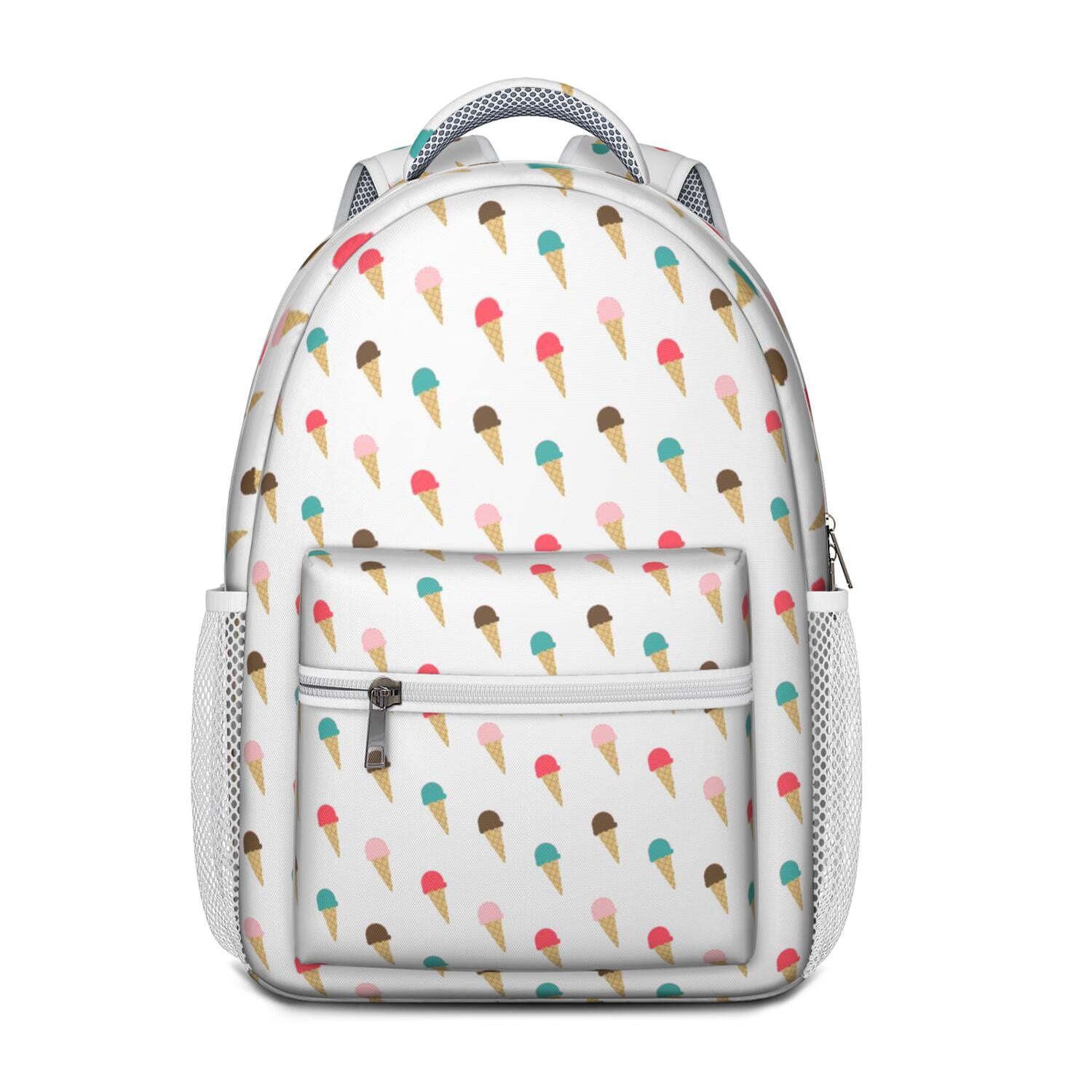 Ice Cream and Dessert Food Pattern Kids School Backpack for Sweet ...