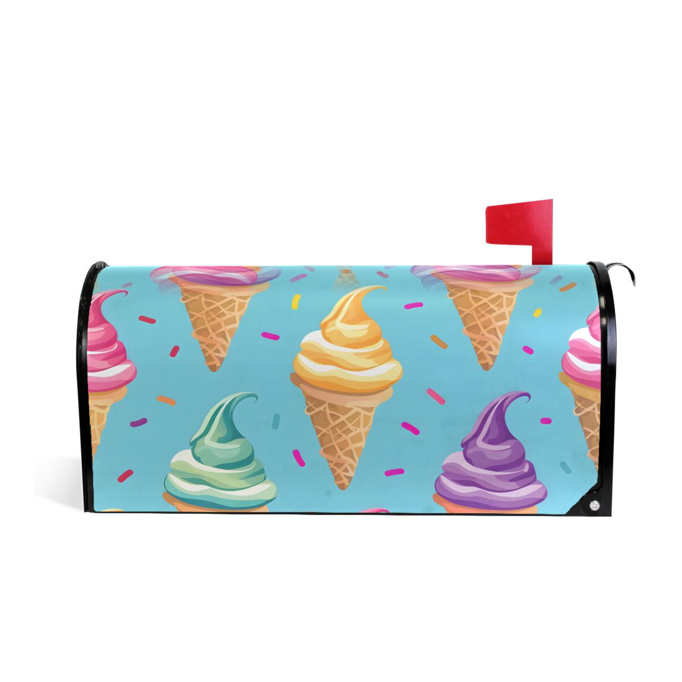 Ice Cream and Sweets Magnetic Mailbox Covers 21" X 18" Post Letter Box ...