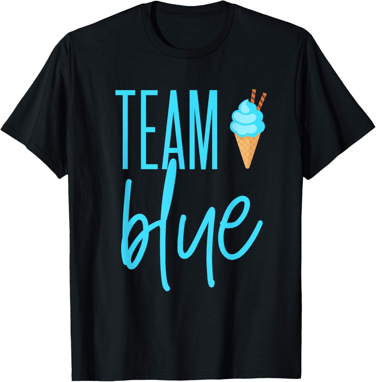 Ice Cream gender reveal - Team Blue keeper of the gender T-Shirt ...