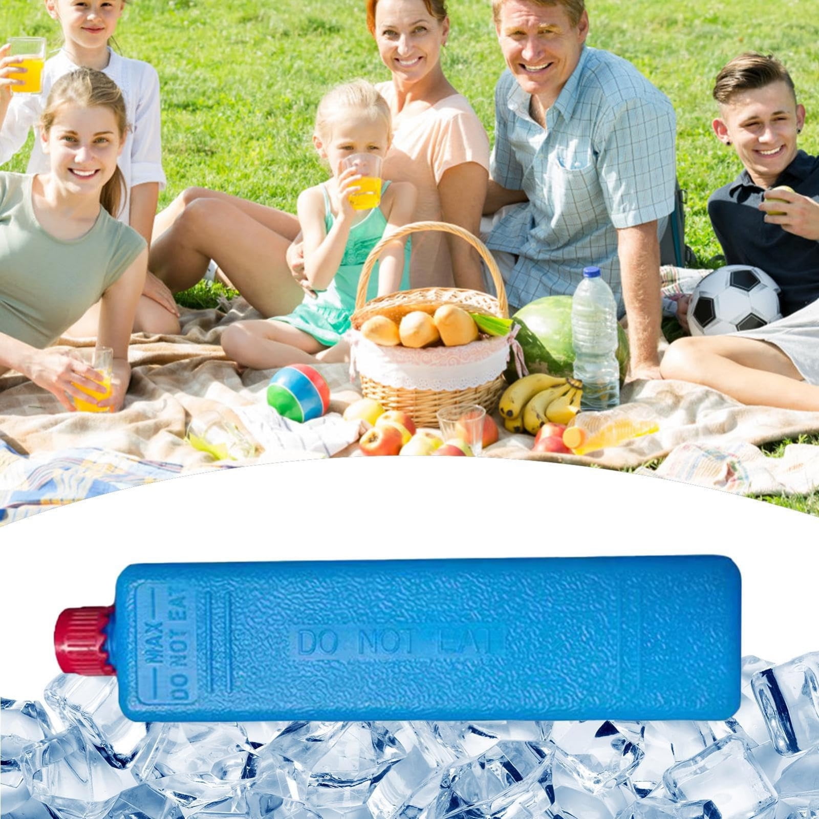 Ice Crystal Boxes Cooling Packs Lightweight, Reusable Freezer Blocks ...