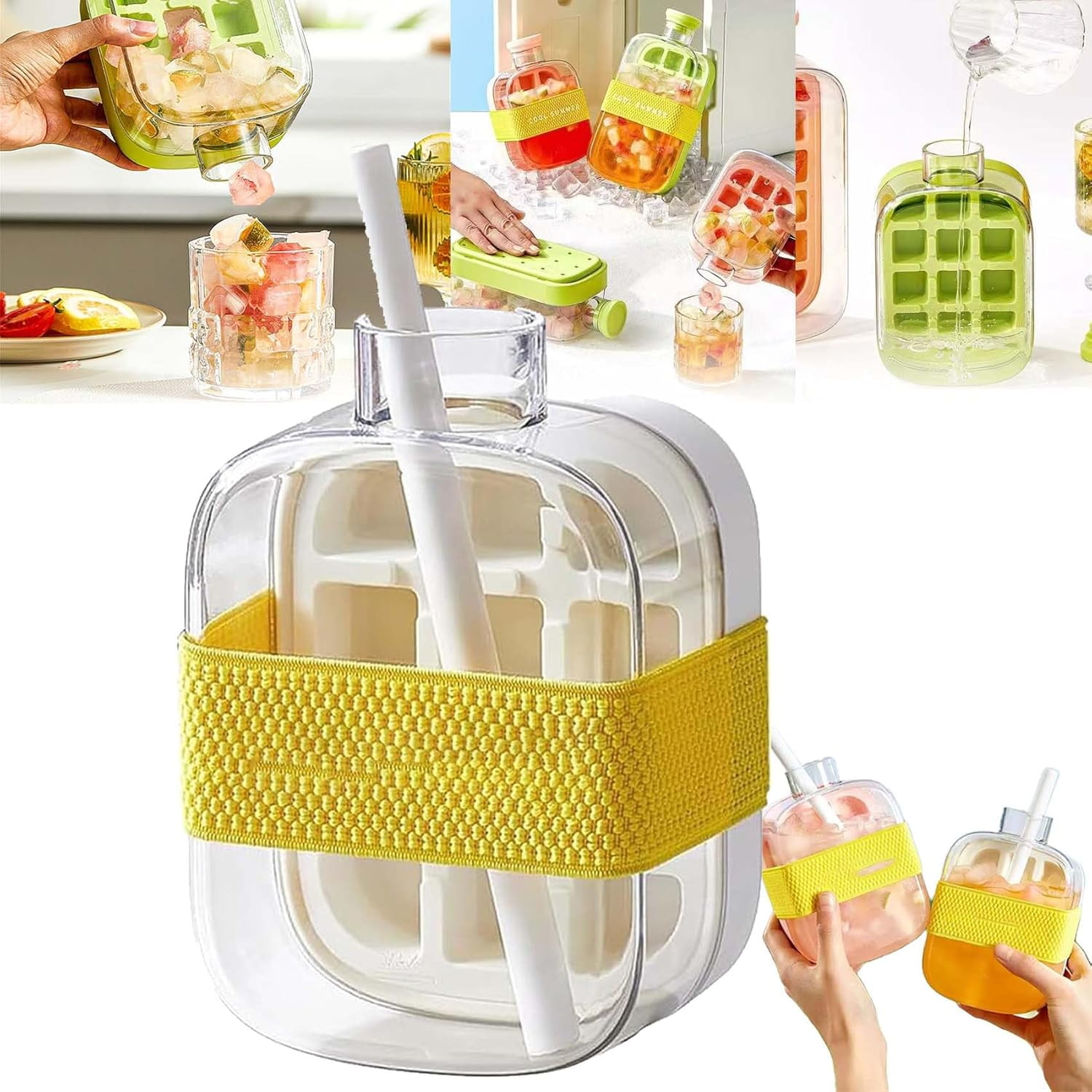 Ice Cube Bottle - 2-in-1 Ice Cube Bottle – Quick Ice Making ...
