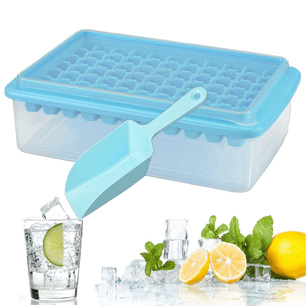 Ice Cube: Ice Cube Mold - Ice Cube Tray With Lid - Ice Cube Bucket ...