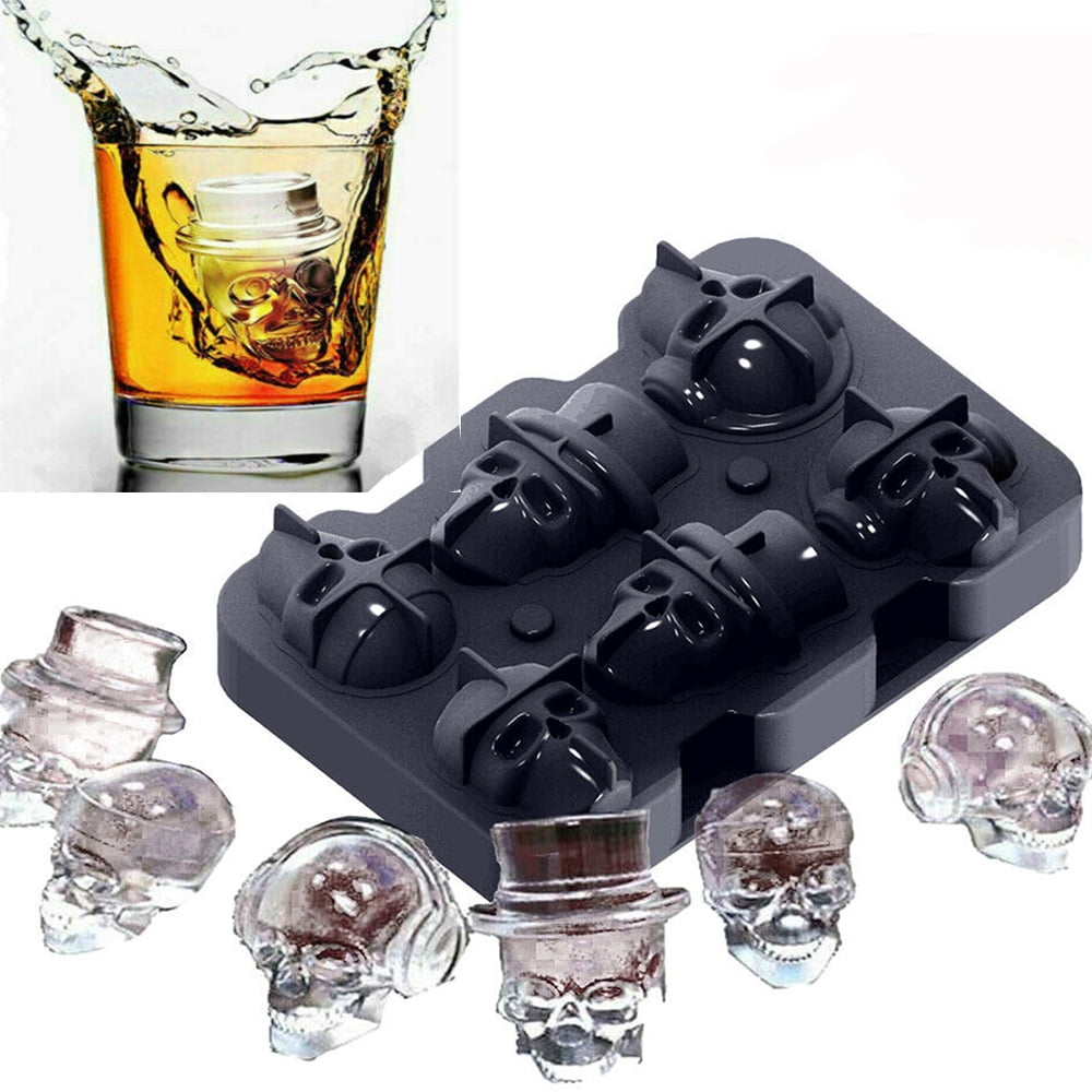 Ice Cube Maker Silicon Mold 6 Holes Tray Reusable for Drink Bar Home ...