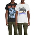 Ice Cube Men's & Big Men's Collage and Impala Short Sleeve Graphic T ...