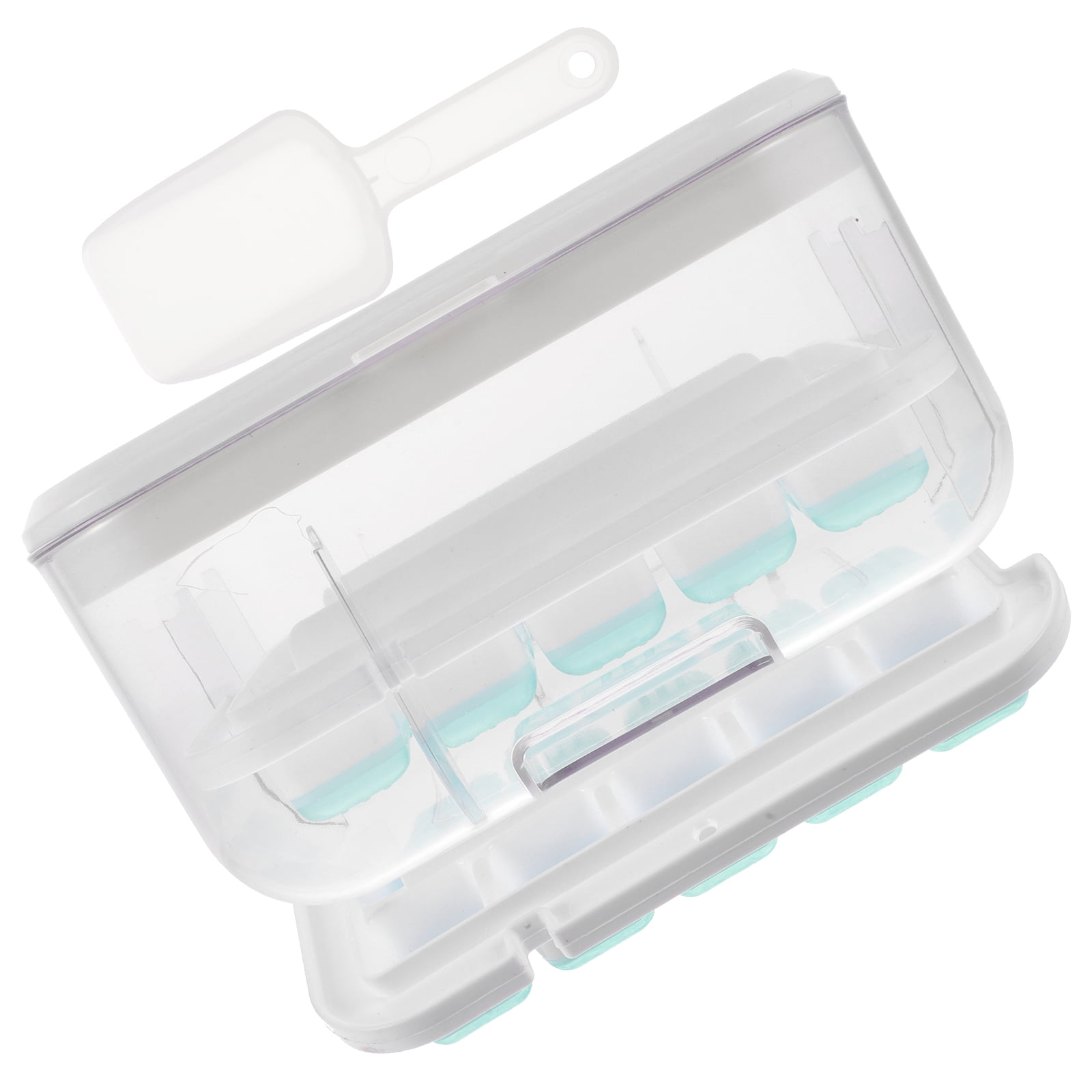 Ice Cube Mold High Strength Molds Storage Bins with Lids Silicone ...